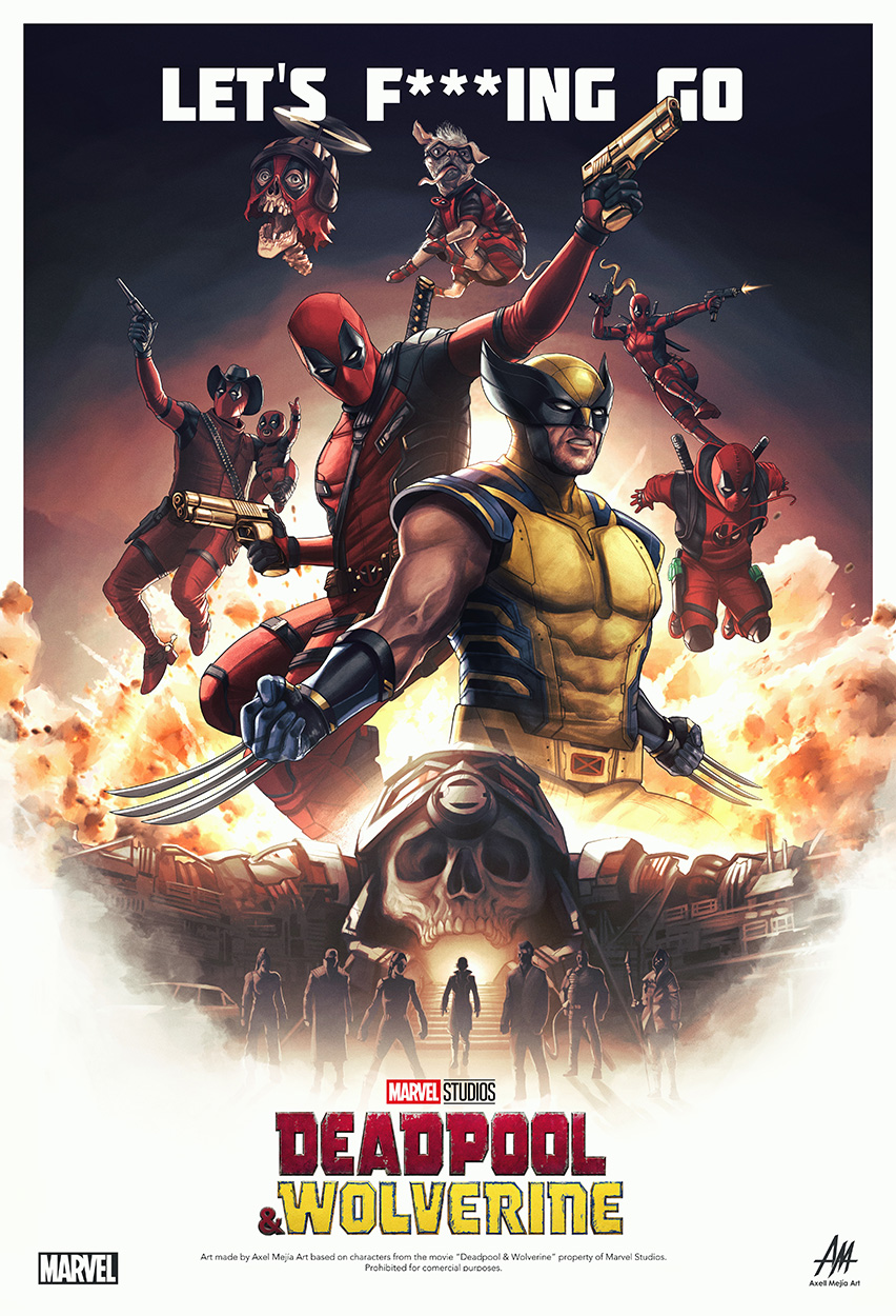 Deadpool & Wolverine: Art By Axell Mejía Art | Poster By Axellmejiart