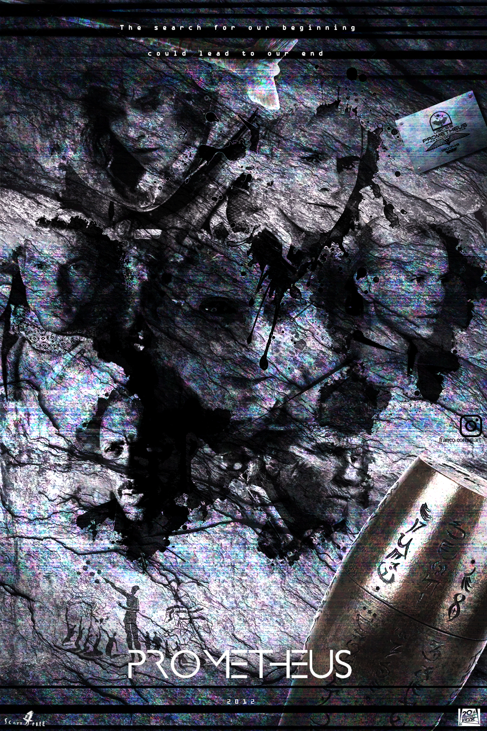 Prometheus 2012 | Poster By Franco Corradi