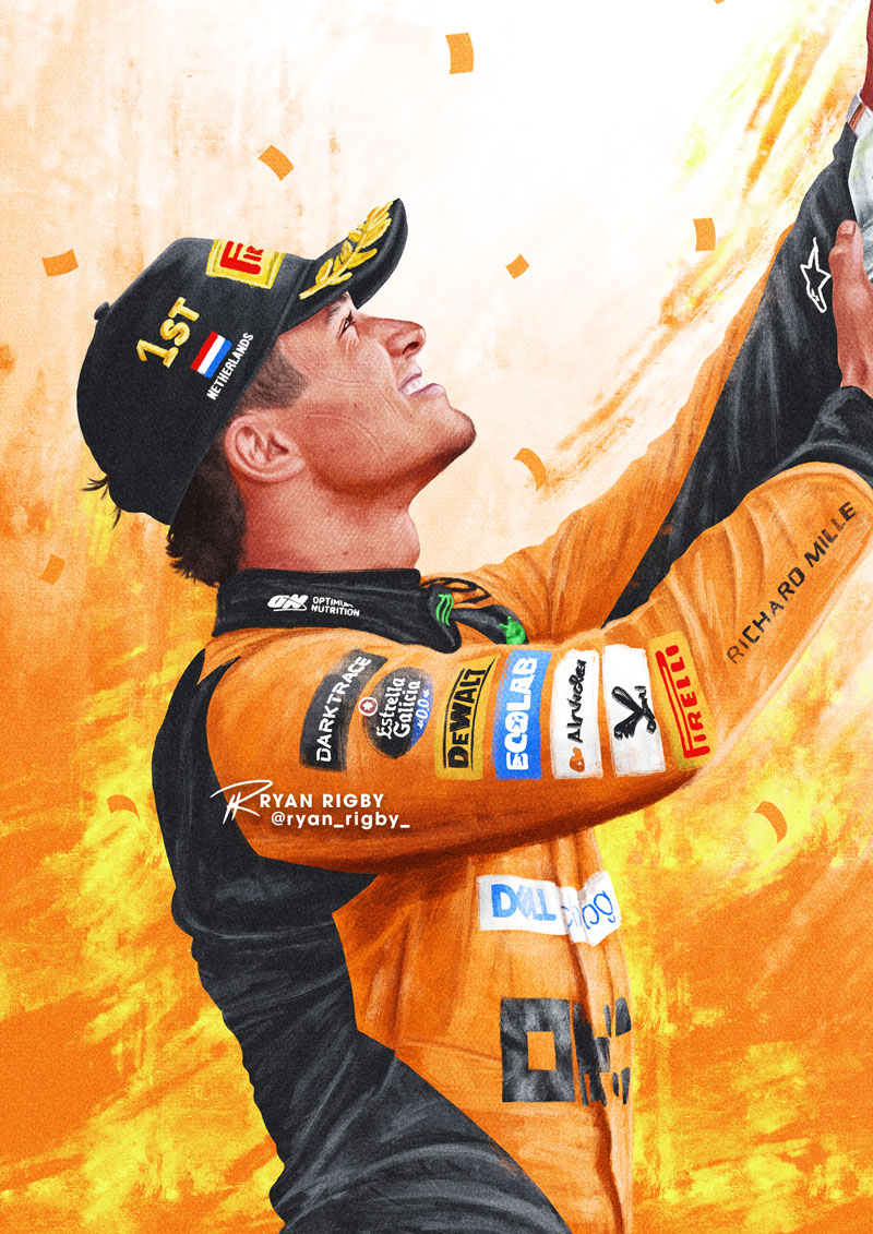 Lando Norris Dutch Grand Prix Win | Poster By Ryanrigby