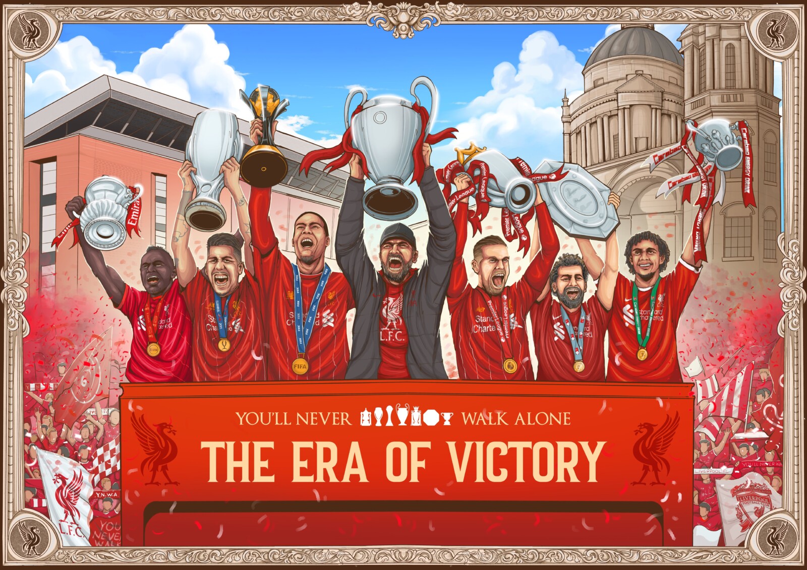 Liverpool: The Era Of Victory | Poster By Arkanaillustrations