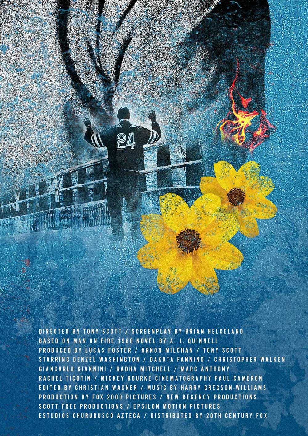 Man On Fire | Poster By Rob_Watts_Creative