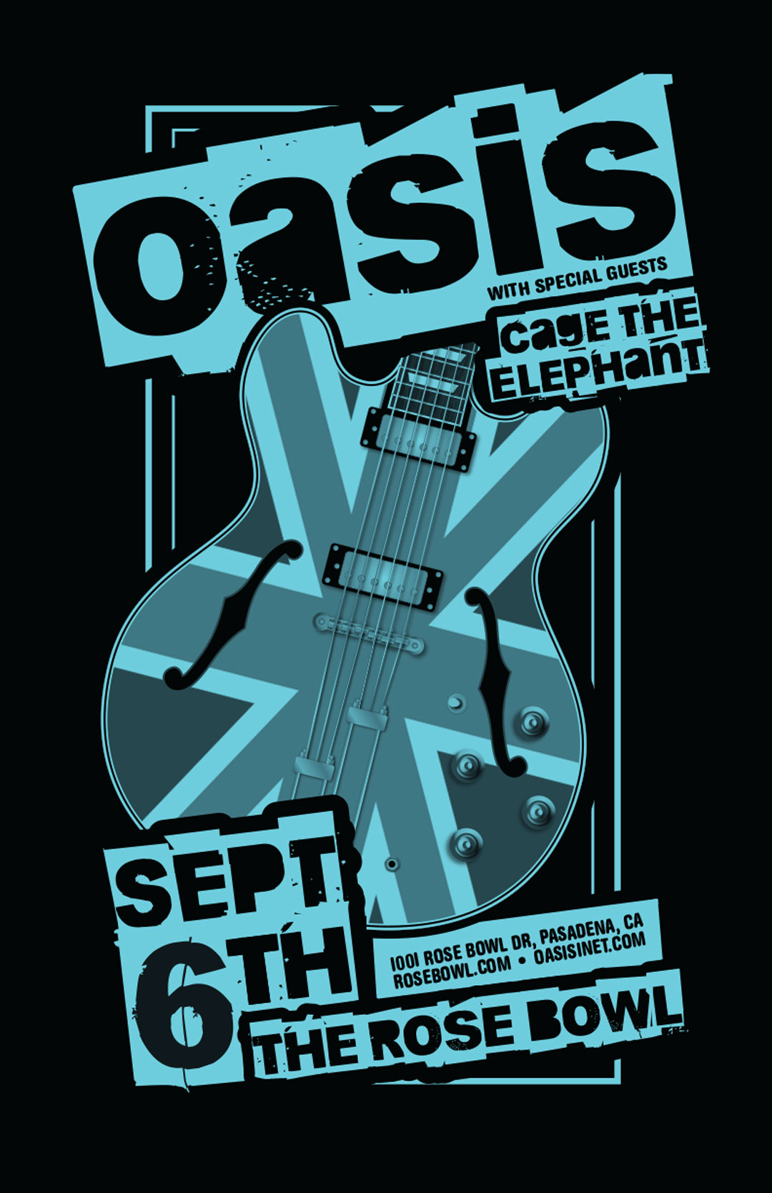 Oasis Gig Poster | Poster By Acme Tiki Co.