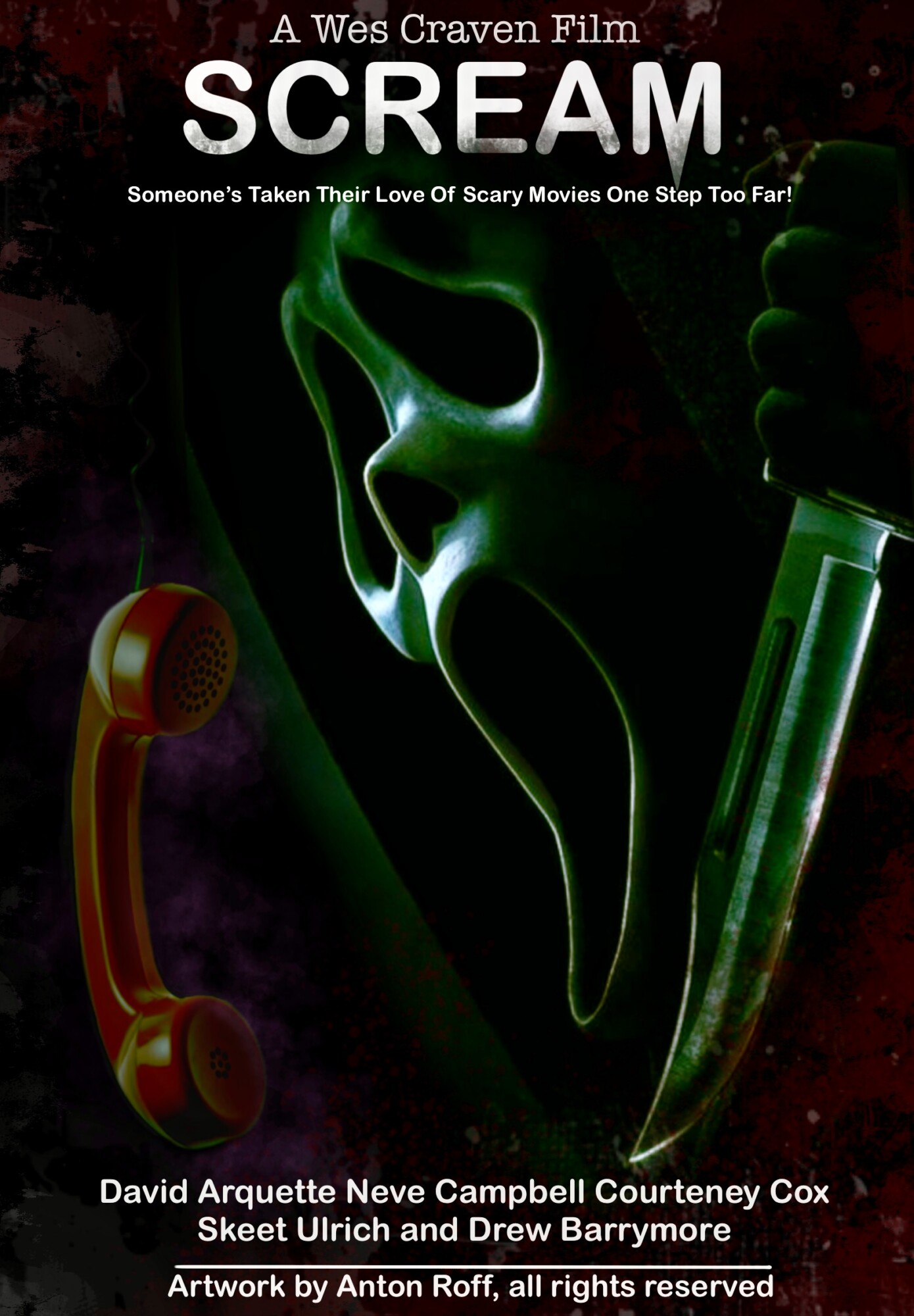 SCREAM ( RIP WES CRAVEN ) | Poster By Anton Roff