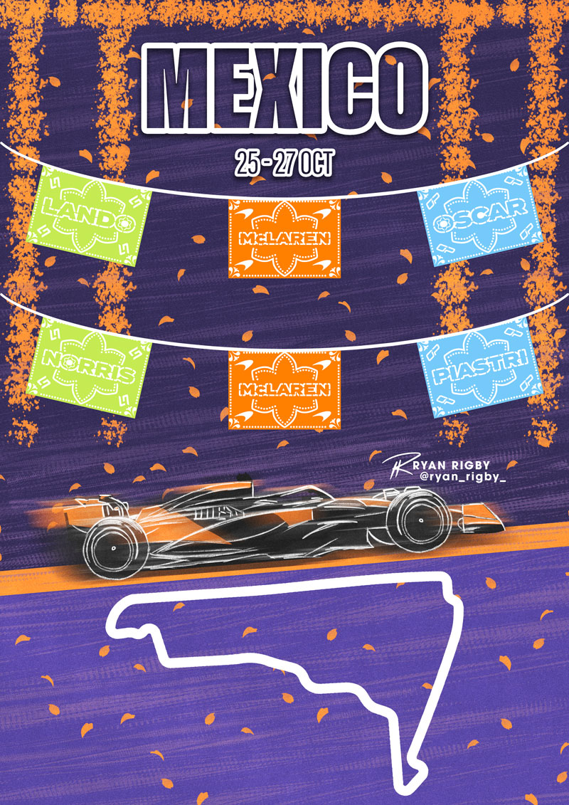 Mexico Grand Prix 2024 | Poster By Ryanrigby