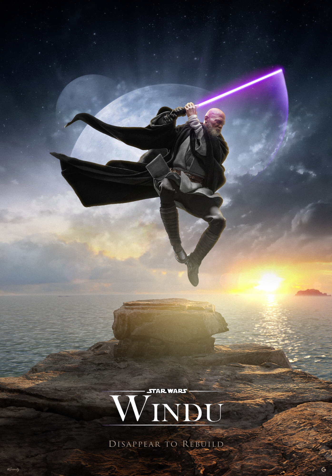 Star Wars: Mace Windu | Poster By Grievity
