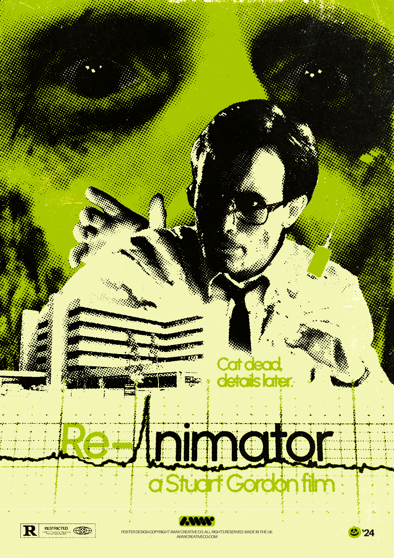 Re-Animator (Stuart Gordon, 1985) | Poster By Ash Weaver-Williams