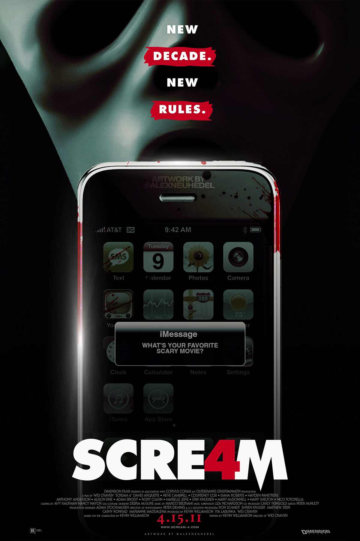 SCRE4M (2011) | Poster By ALEX NEUHEDEL