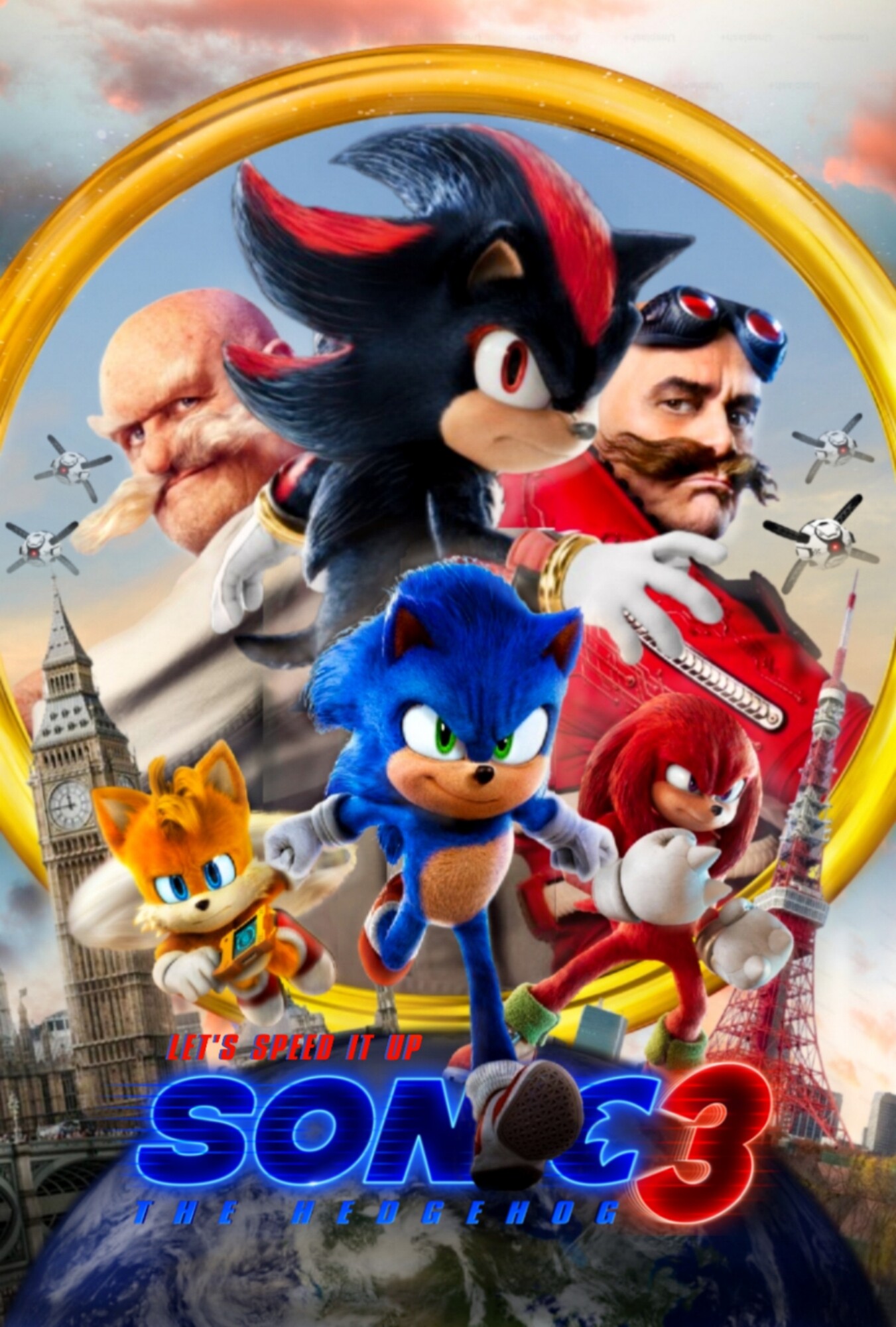 Sonic The Hedgehog 3 - Poster | Poster By ThatPosterGuy