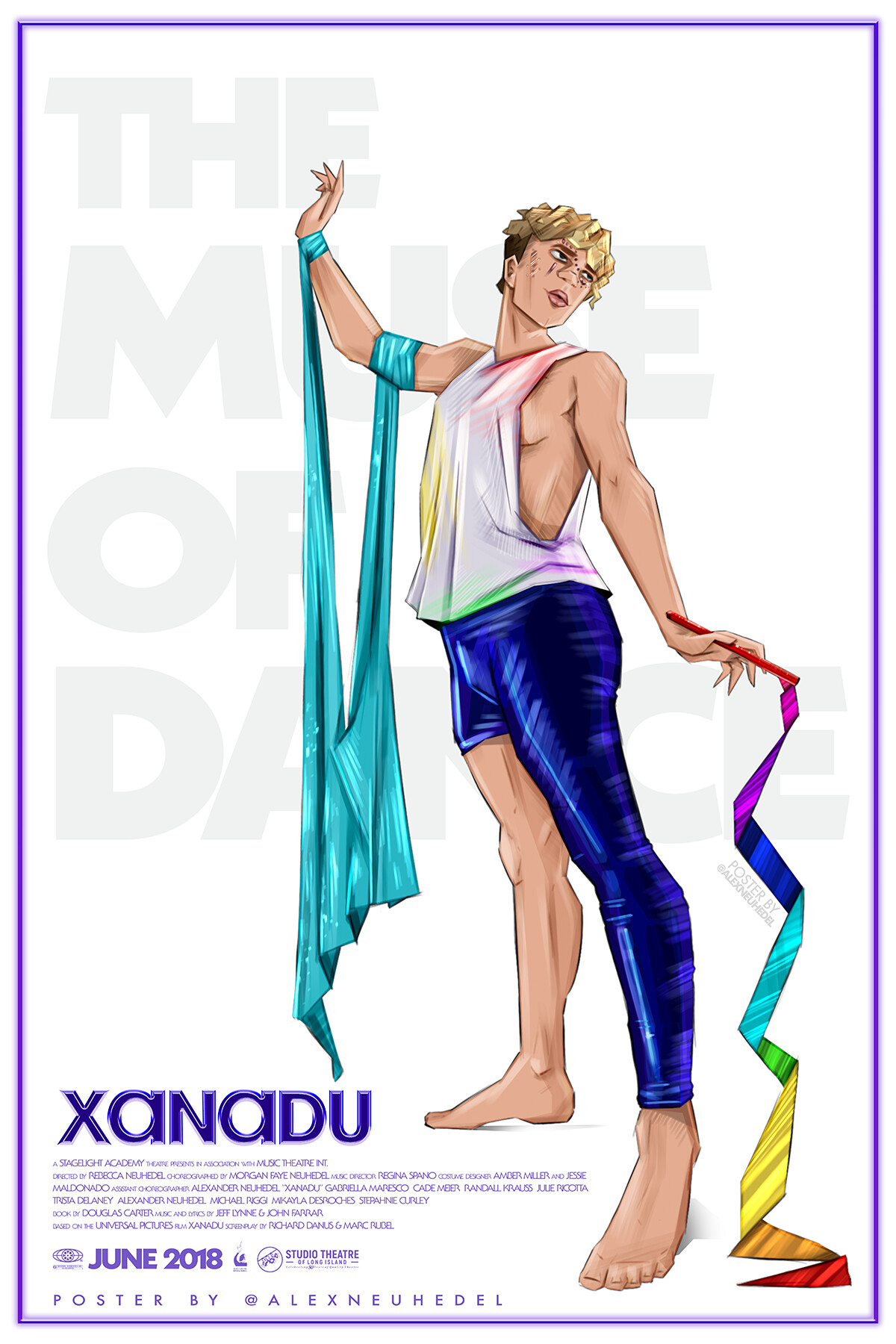 Xanadu – The Musical (2018) | Poster By Alex Neuhedel