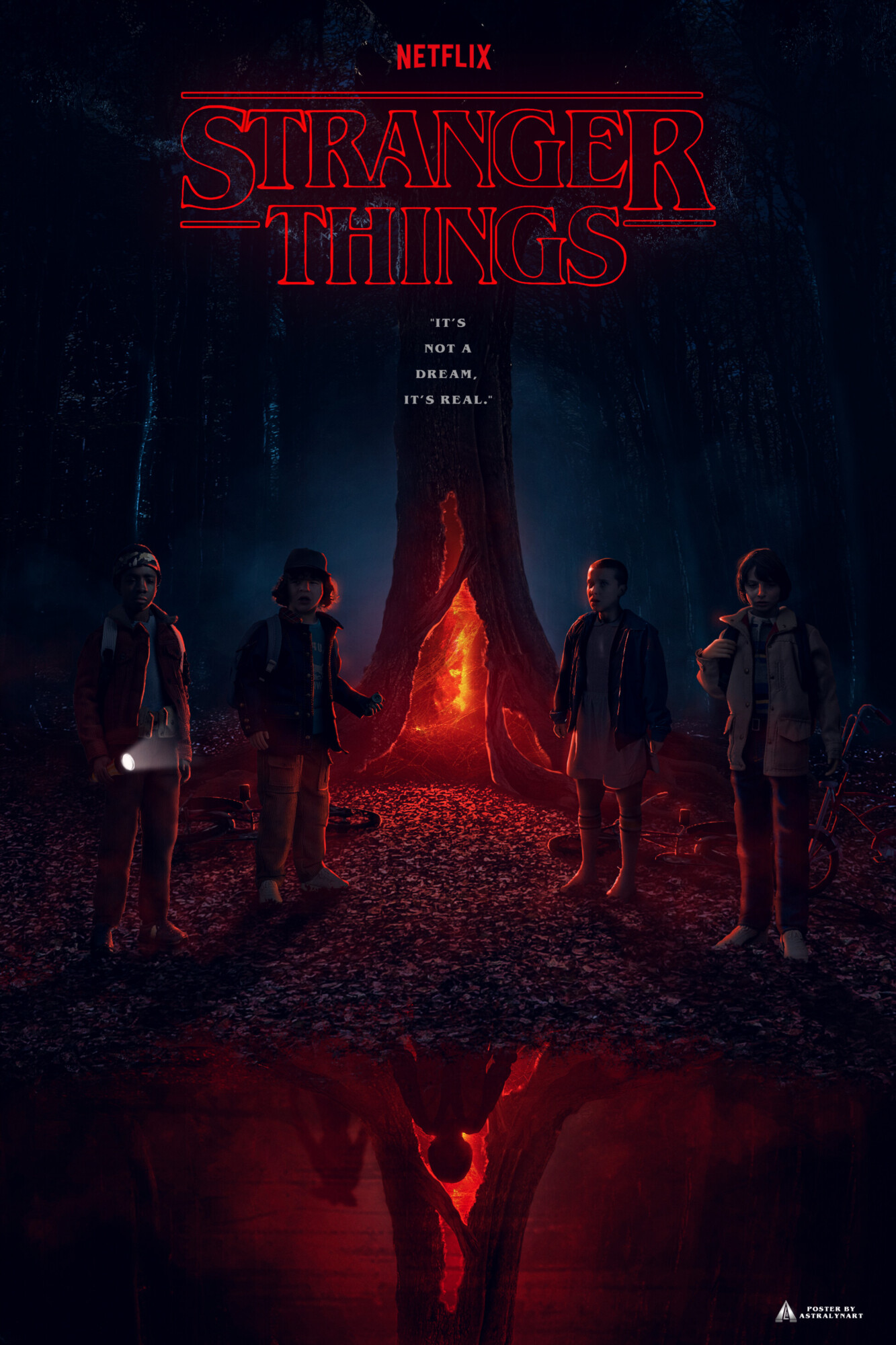 Stranger Things S1 Alternate Poster | Poster By Pronob Chakraborty
