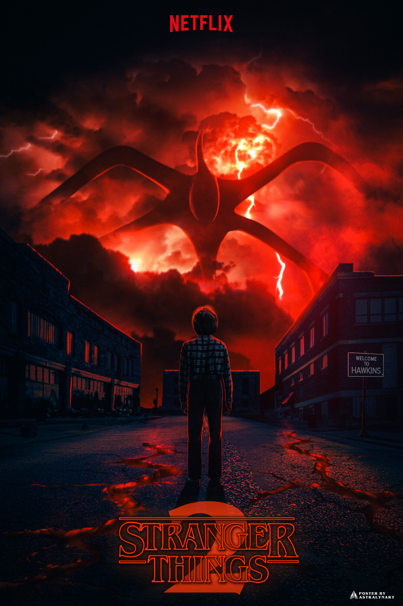Stranger Things S2 Alternate Poster | Poster By Pronob Chakraborty