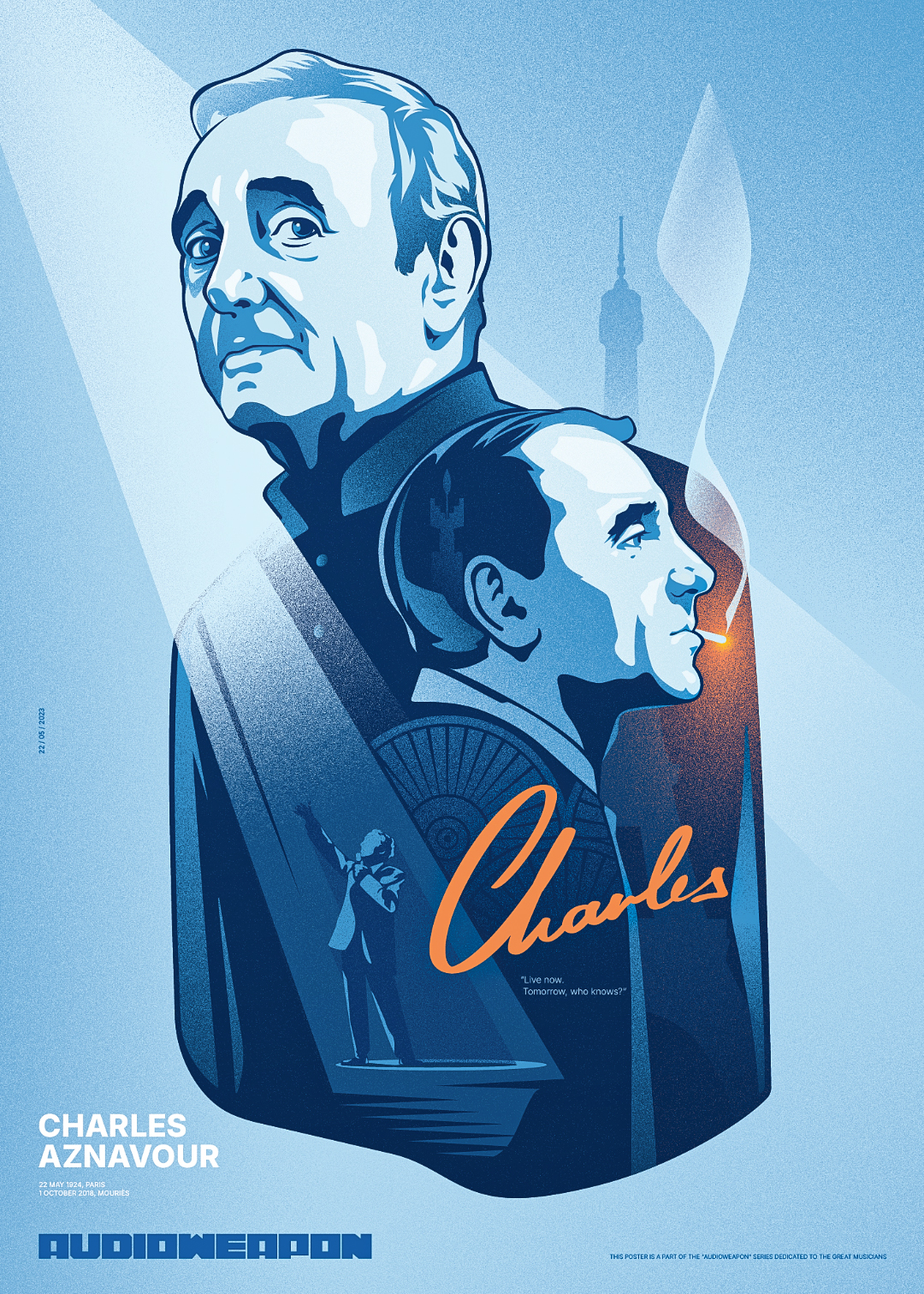 Audioweapon / Charles Aznavour | Poster By Vahagn Sargsyan