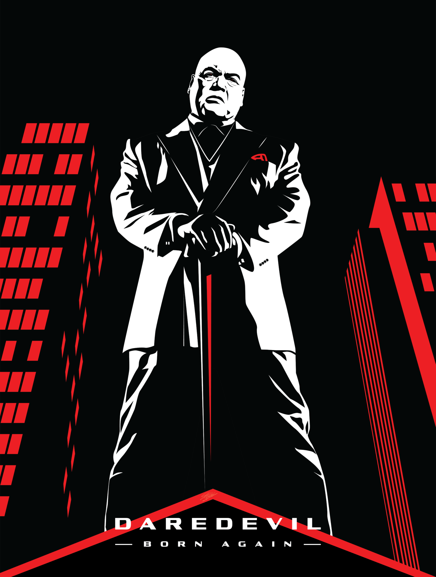 Daredevil Born Again (2025) #2 | Poster By Shilly