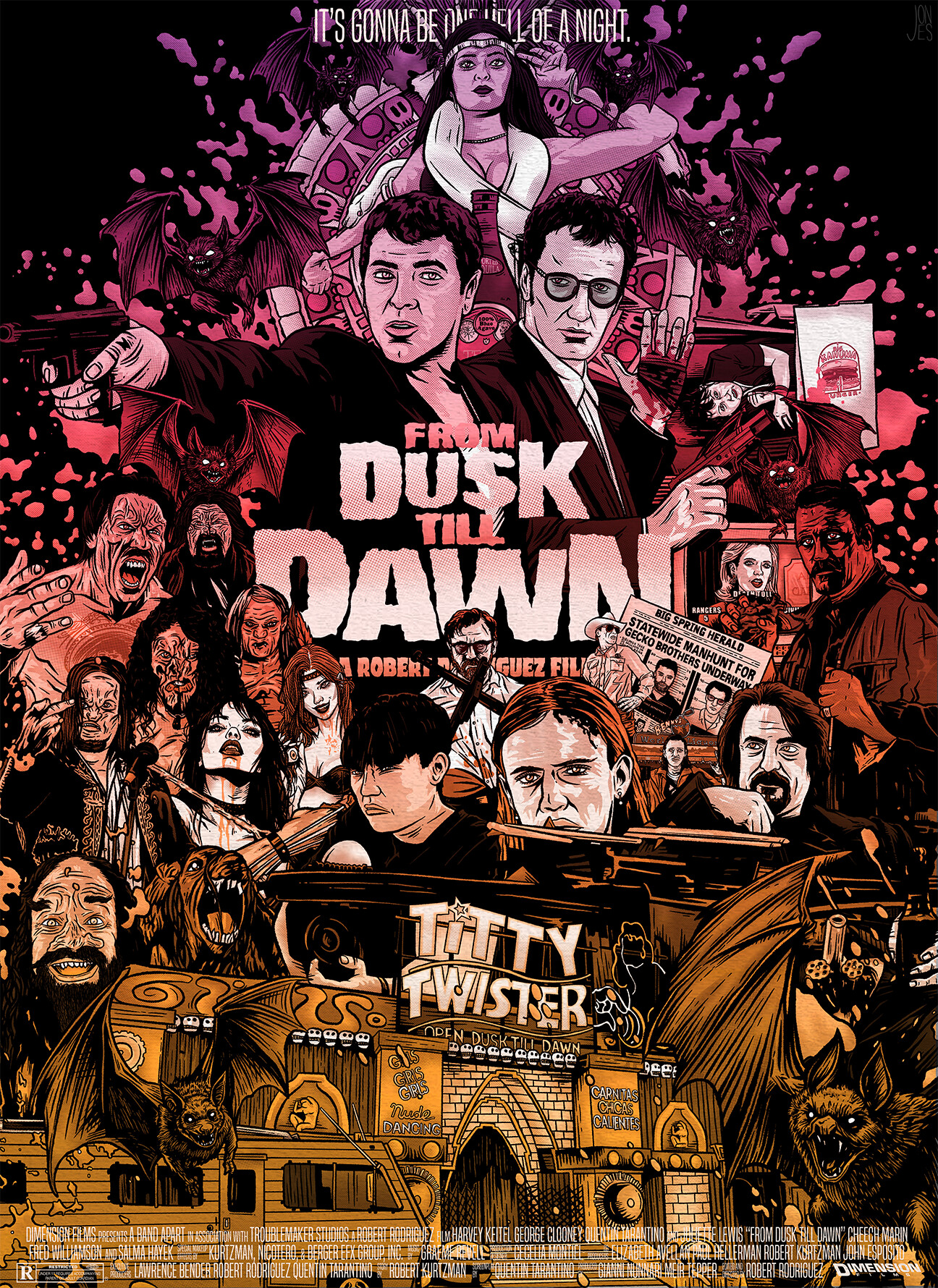 From Dusk Till Dawn | Poster By Patrick Jones