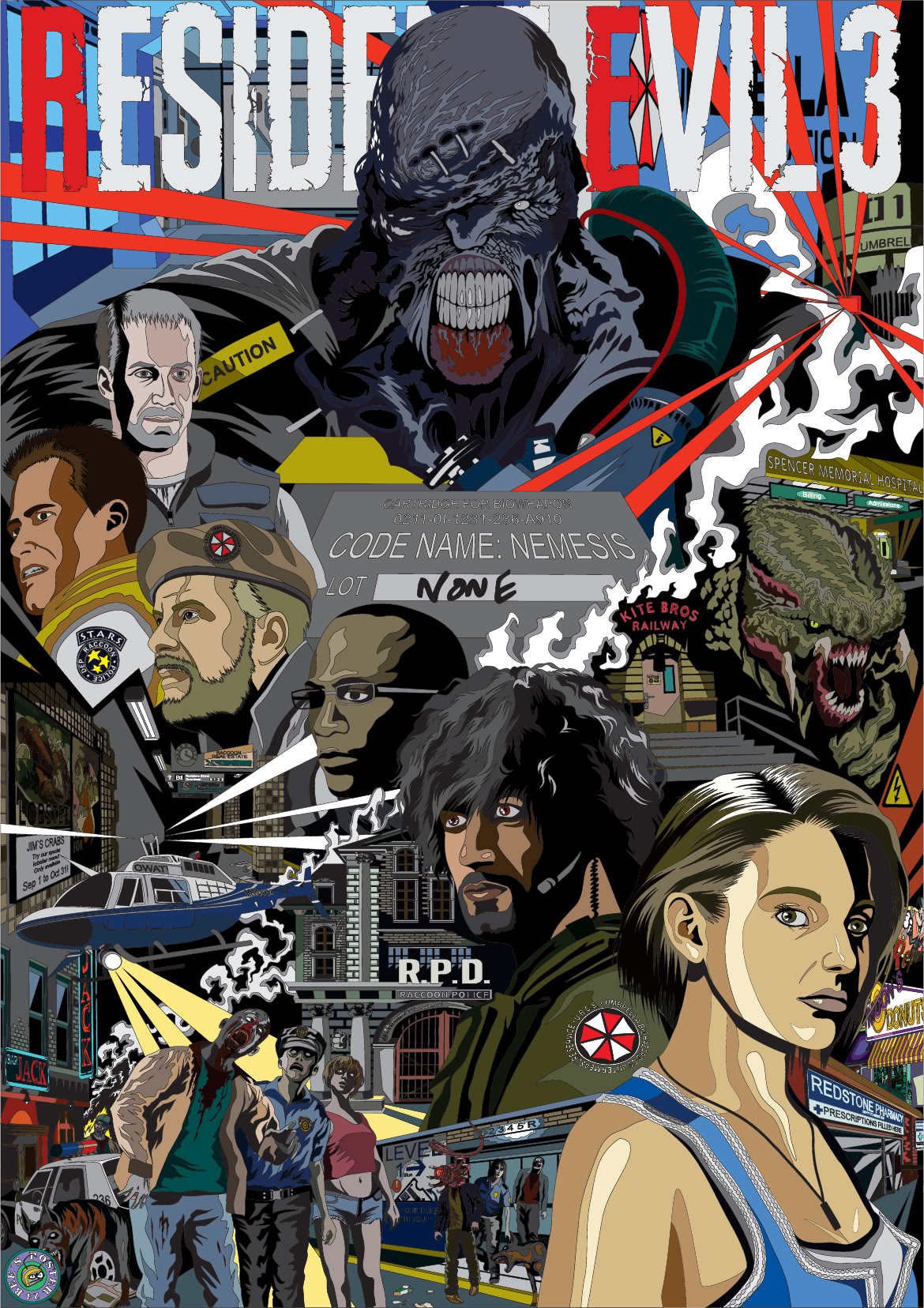 Resident Evil 3 Remake | Poster By Bee’s Poster
