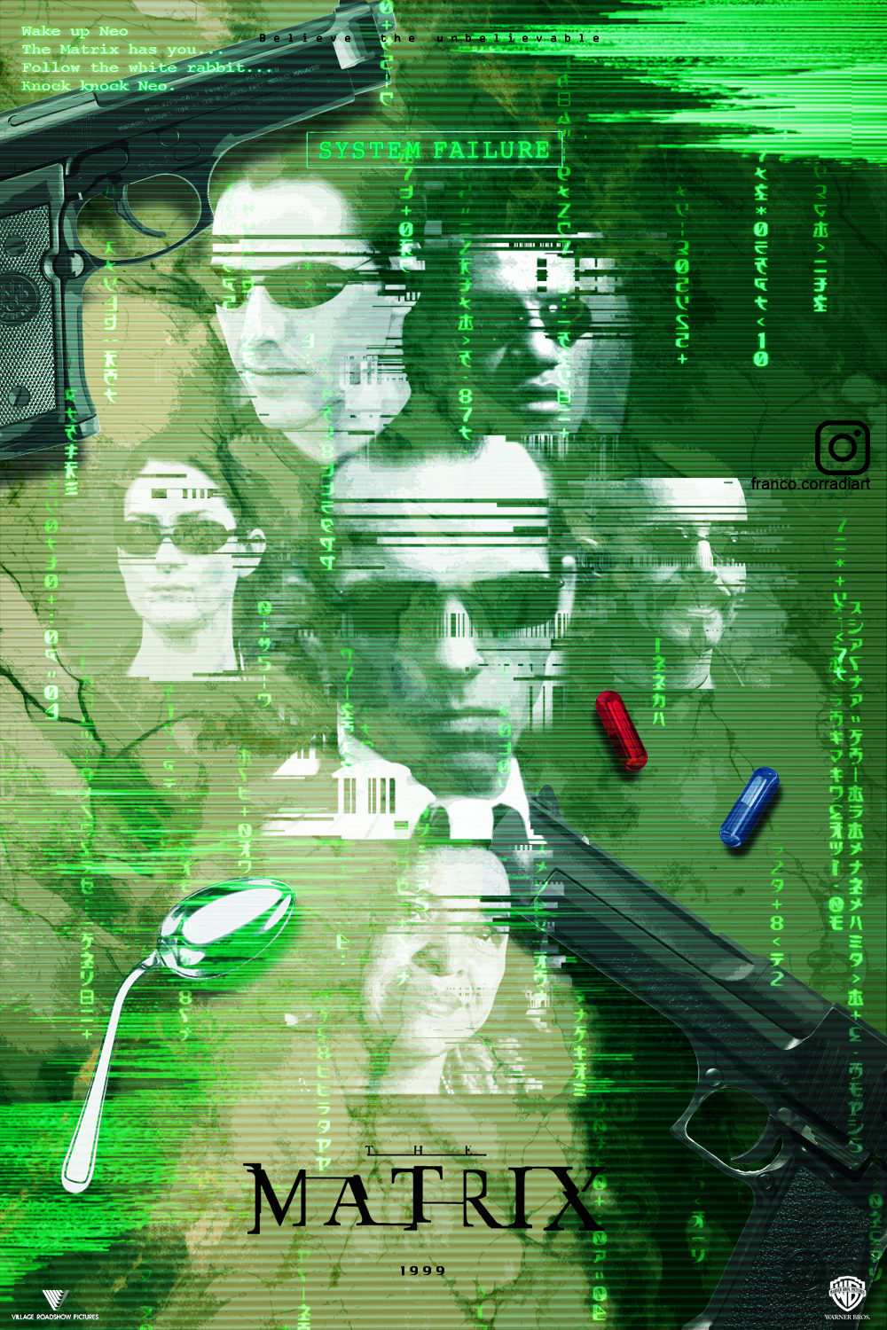 The Matrix 1999 | Poster By Franco Corradi