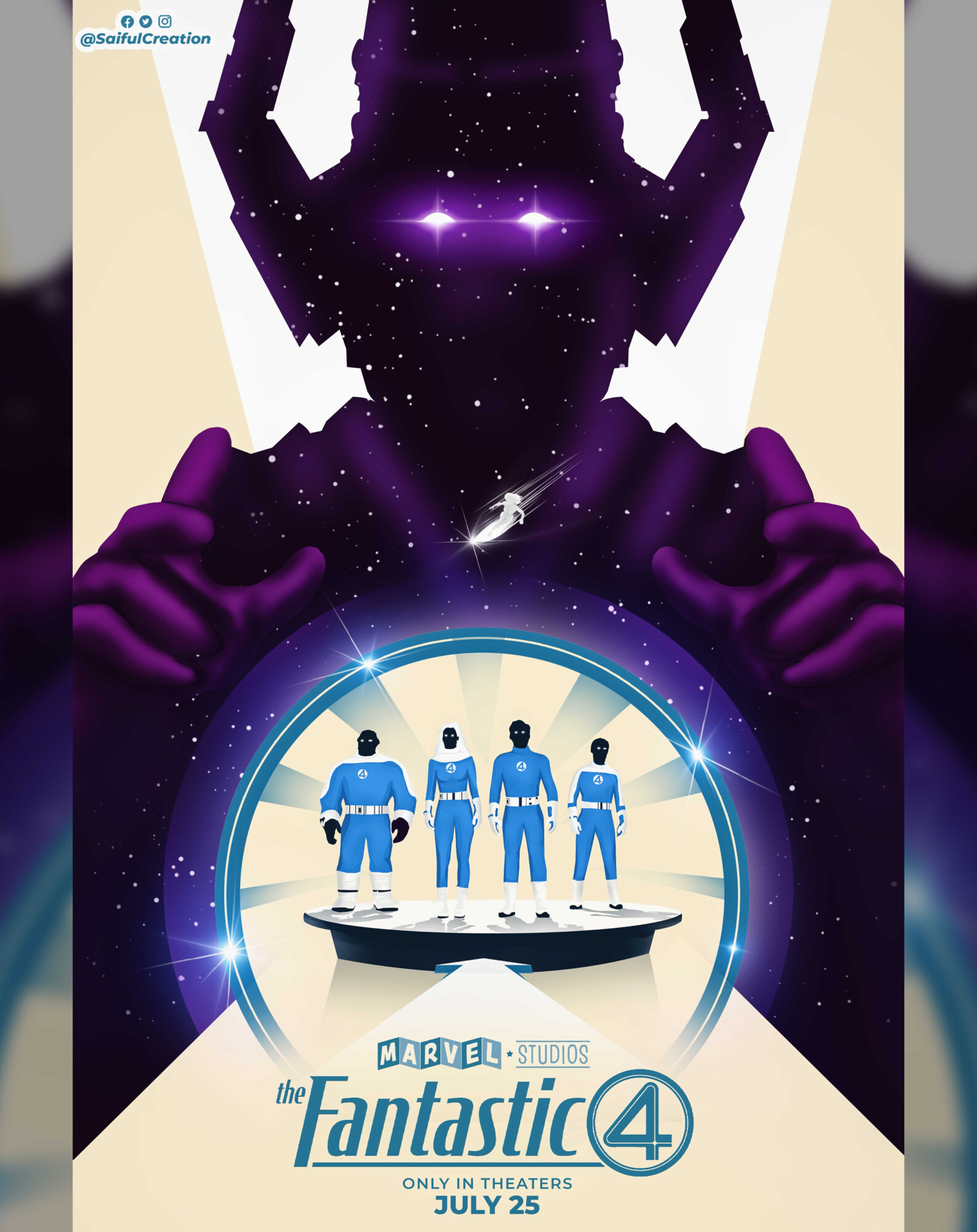 The Fantastic Four: First Steps Poster Art | Poster By Saiful Creation