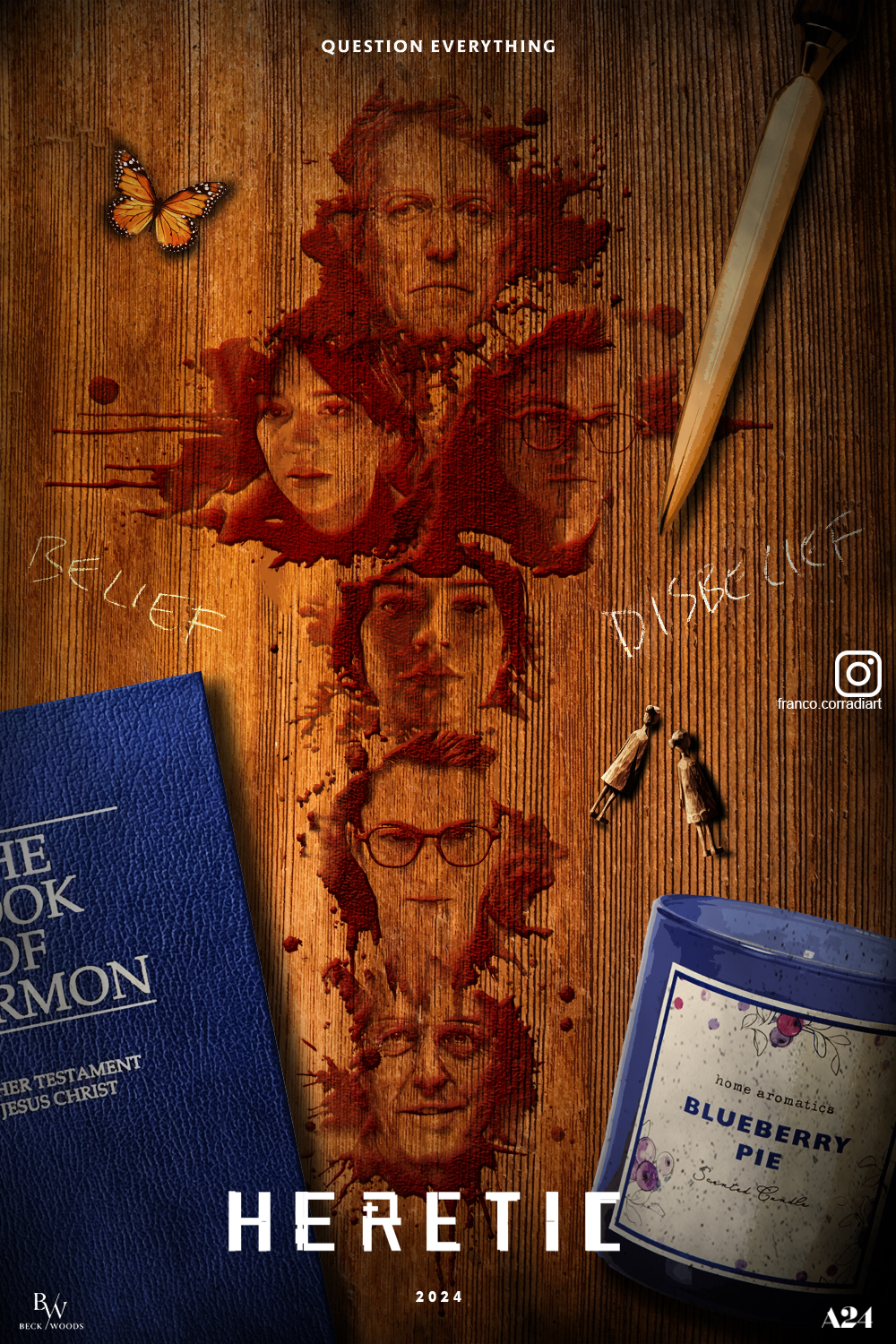 Heretic 2024 | Poster By Franco Corradi