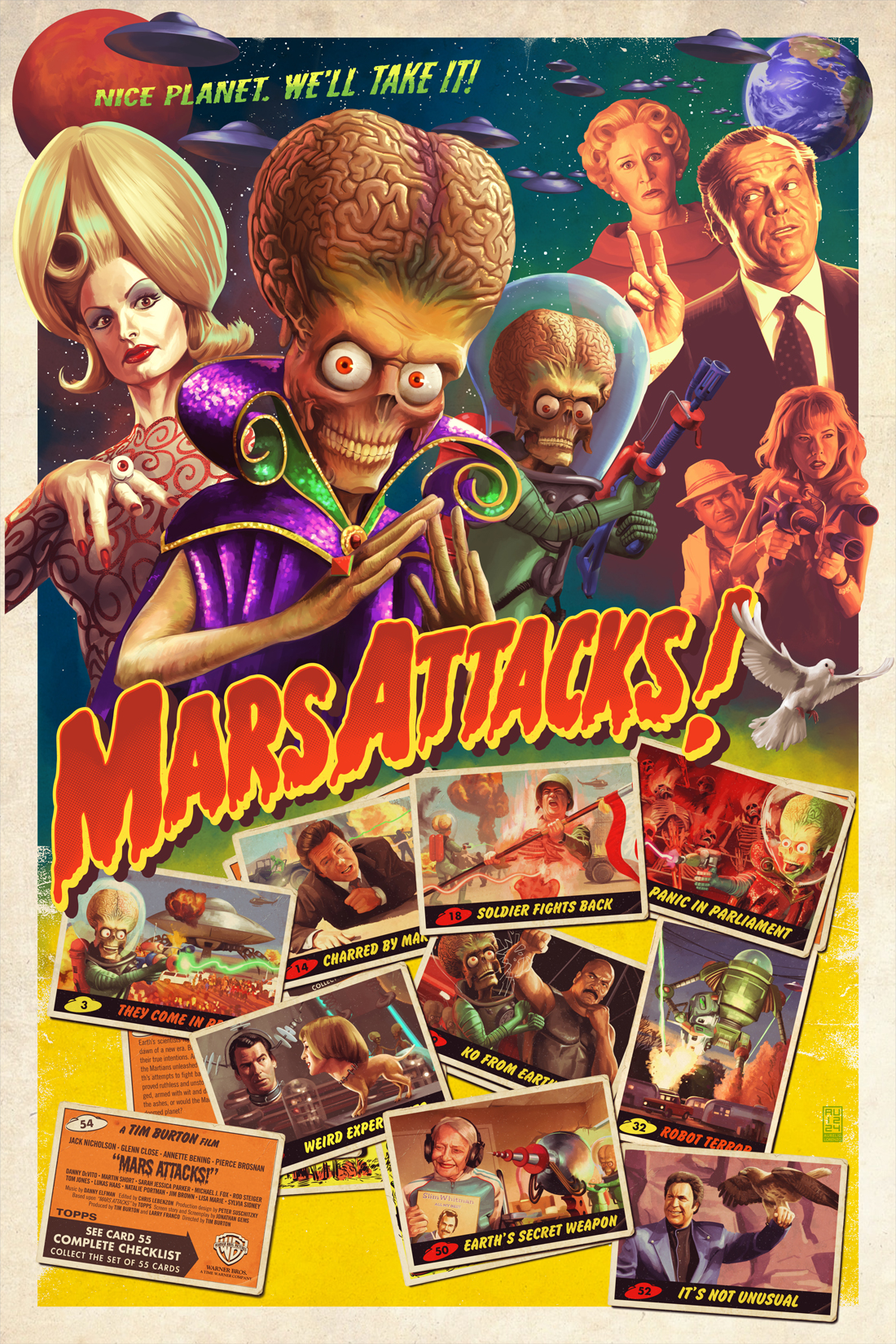 Mars Attacks! | Poster By Aurelio Lorenzo