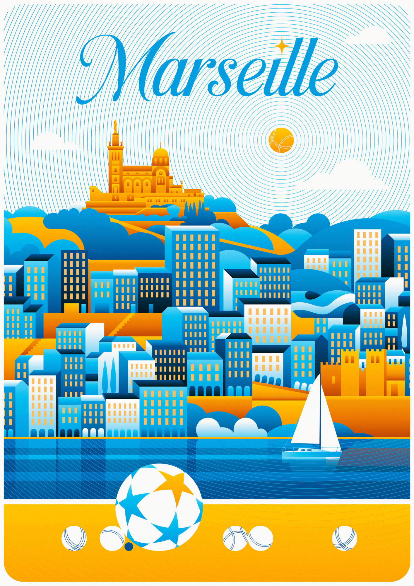Marseille | Poster By Joseph K. Roman