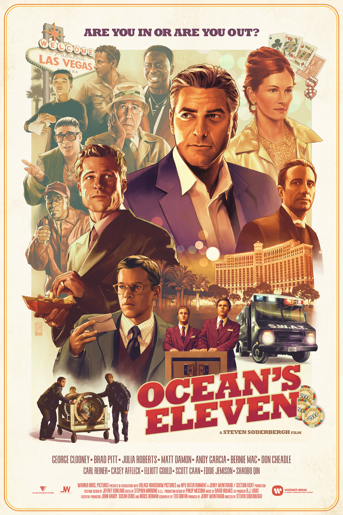 Ocean's Eleven | Poster By Aurelio Lorenzo