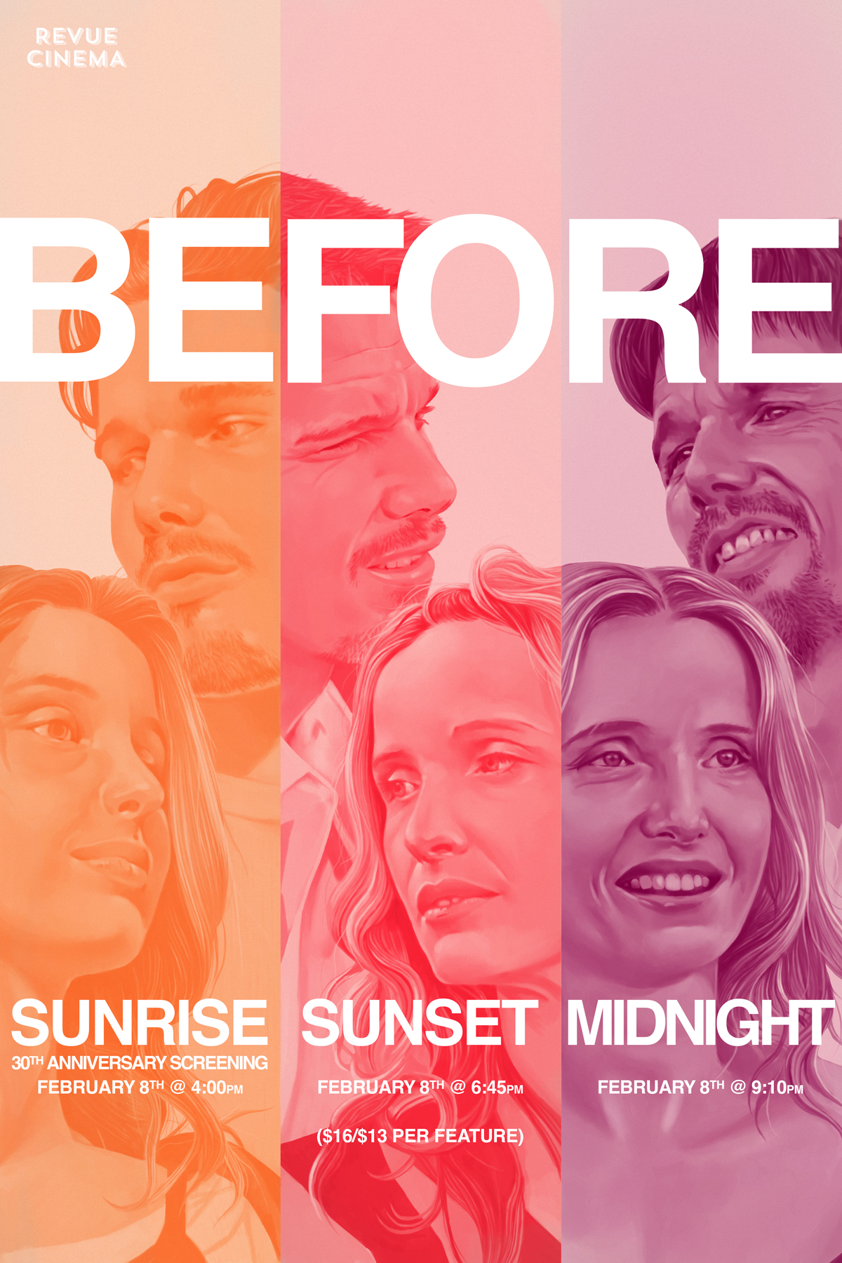 Revue Cinema - The Before Trilogy | Poster By Bturnerinfo