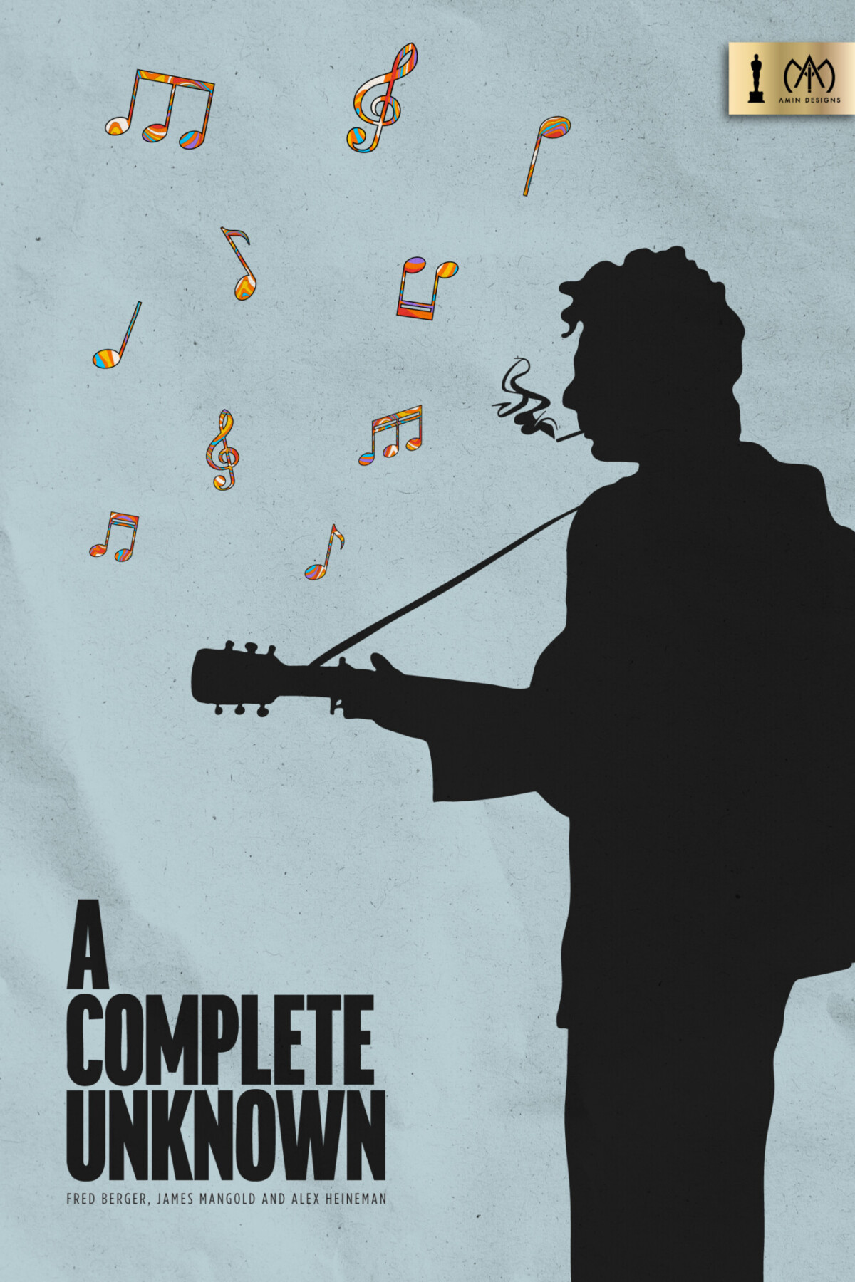 A Complete Unknown – Oscars 2025 Best Picture | Poster By AMIN Designs