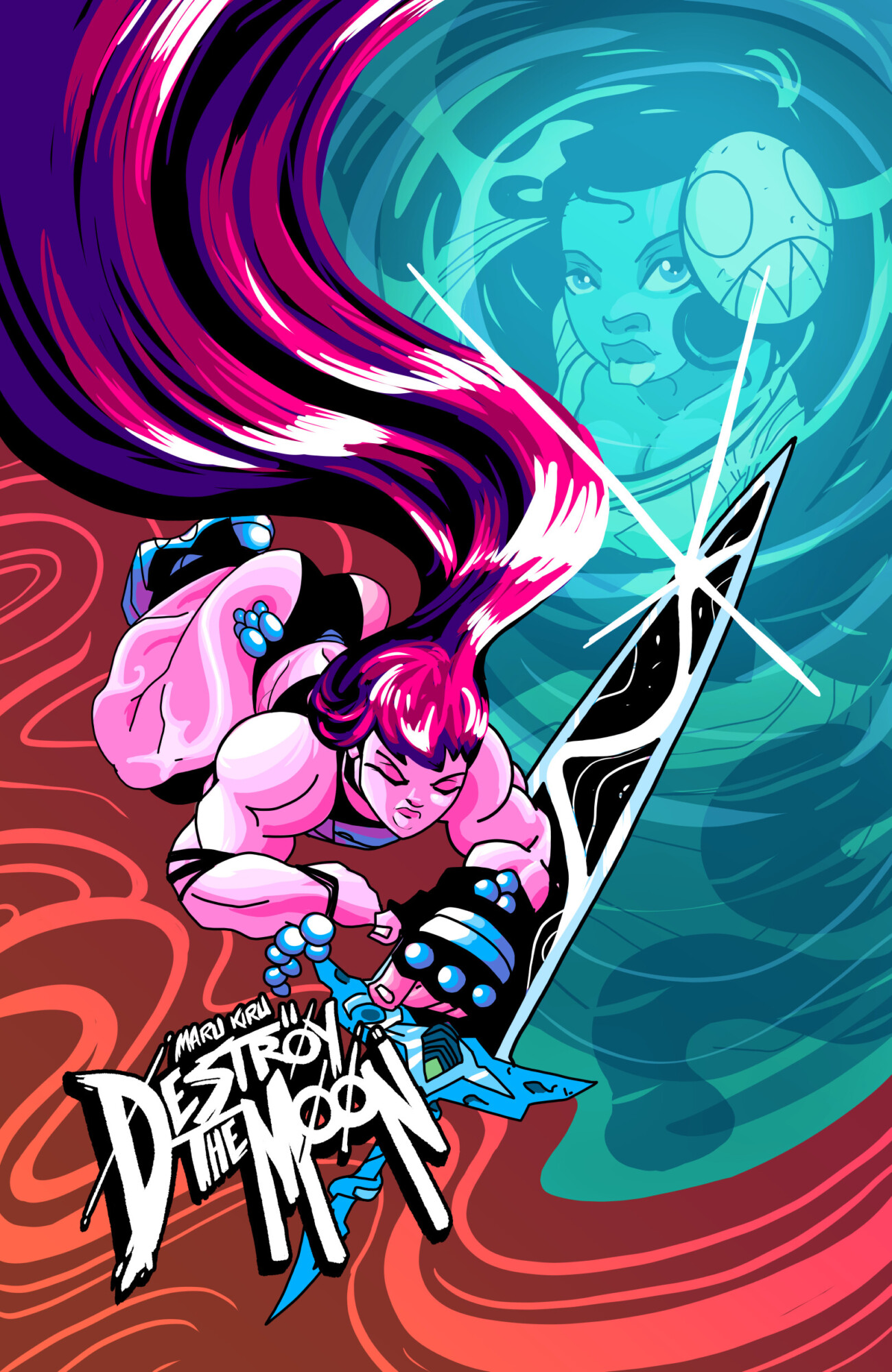 Maru Kiru Destroy The Moon - February 2025 | Poster By Brendan Albetski