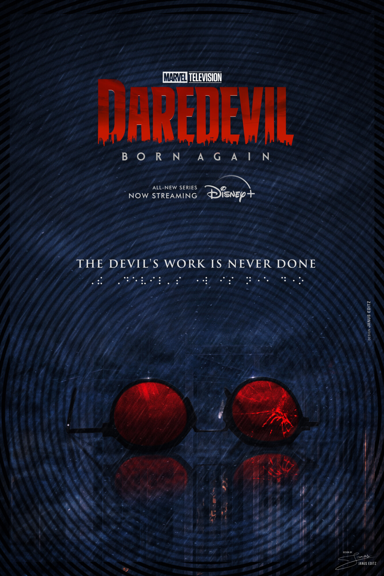 Daredevil Born Again (2025) – Alternative Poster | Poster By Rishi Karthik