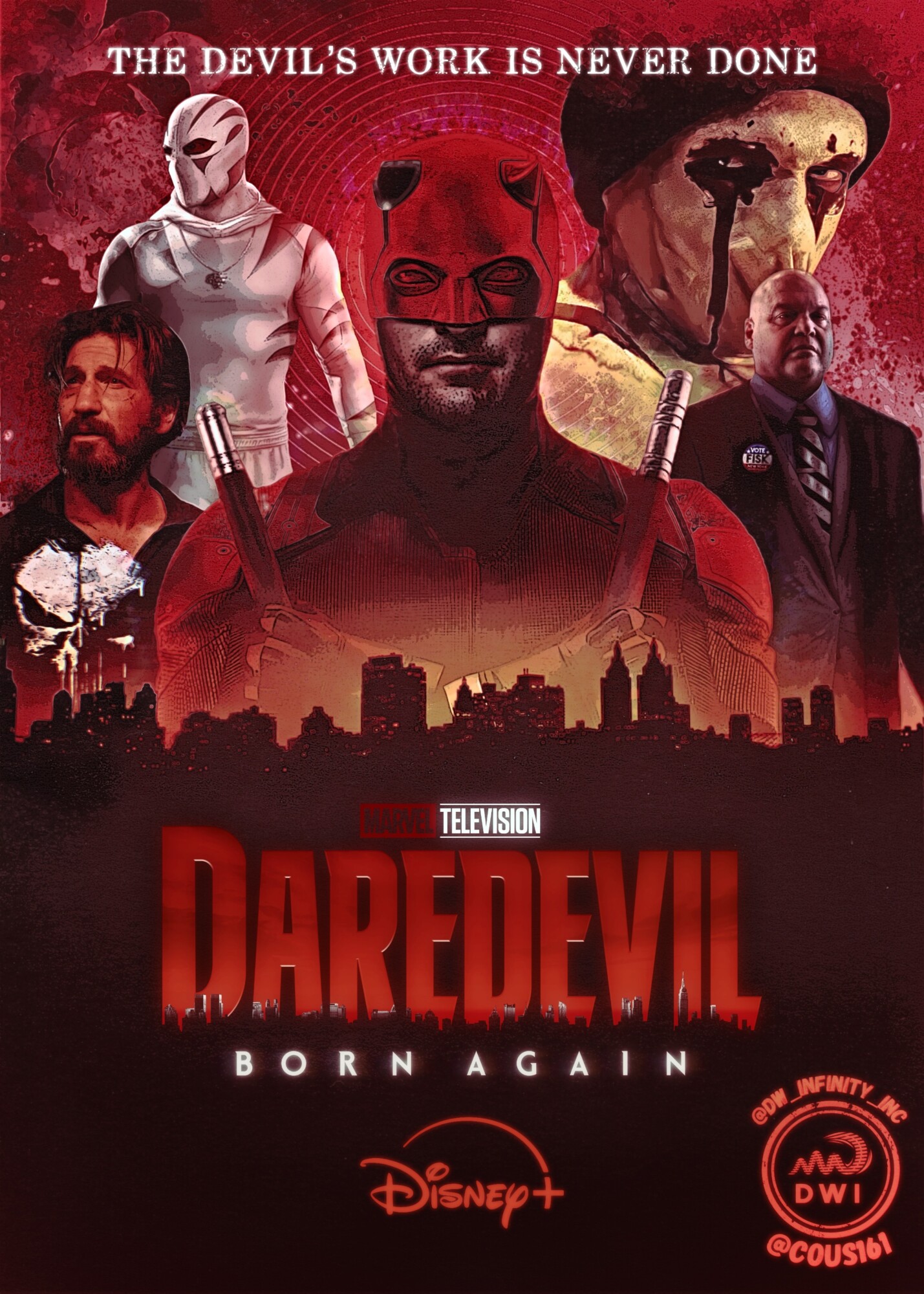 Daredevil Born Again (2025) - POSTER | Poster By Jake Mancuso