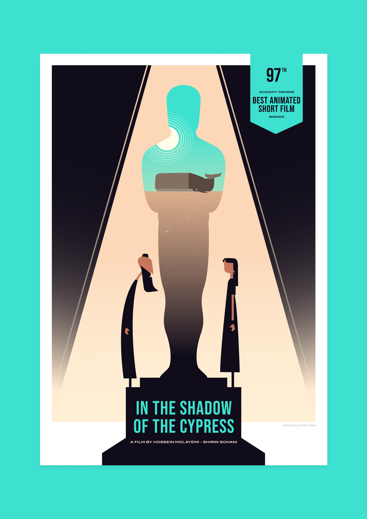 In The Shadow Of The Cypress Minimalist Poster | Poster By Bruno Carvalho