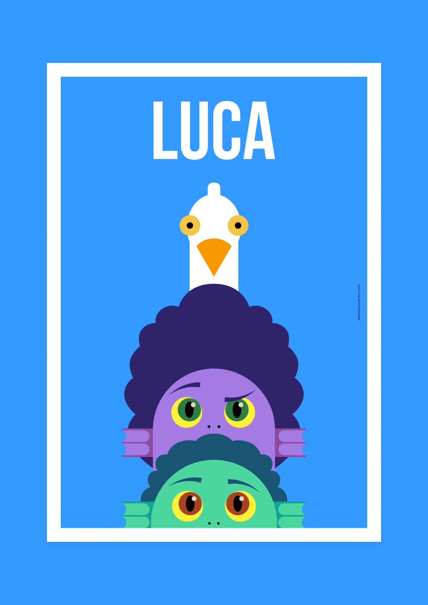 Luca Sunshine Minimalist Poster | Poster By Bruno Carvalho