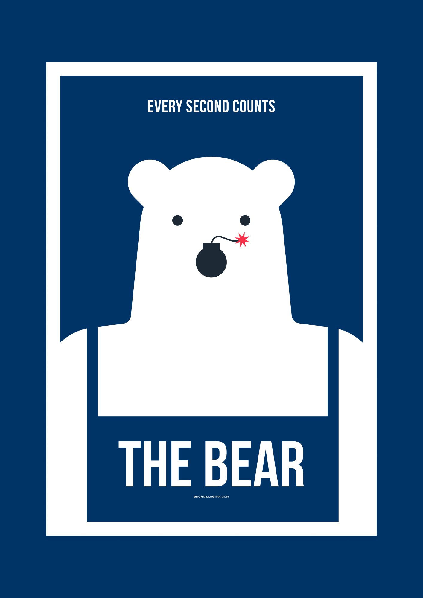 The Bear Minimalist Poster | Poster By Bruno Carvalho