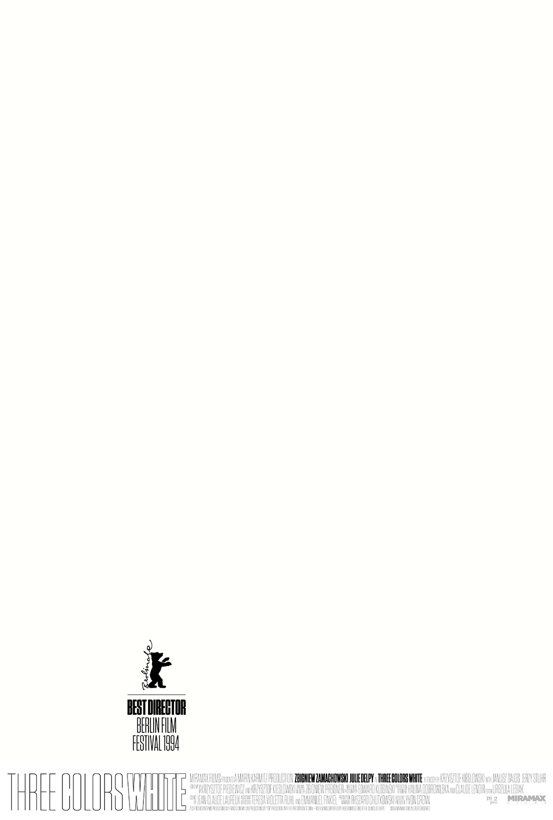 Three Colors White (Krzysztof Kieślowski, 1994) | Poster By Armando Roque