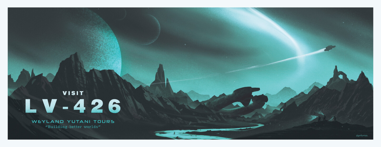 Visit LV 426 | Poster By GeekyNinja