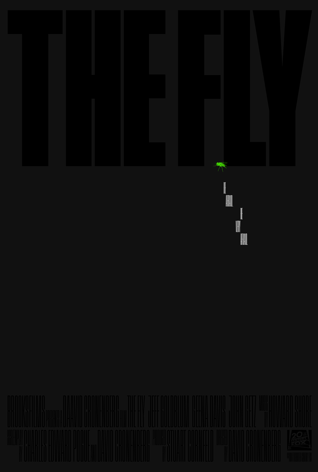 The Fly (David Cronenberg, 1986). | Poster By Armando Roque