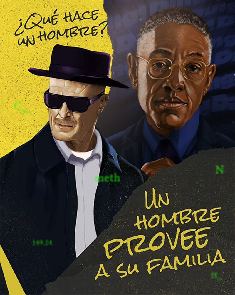 Breaking Bad | A Man Provides | Poster By Facundo Tubio