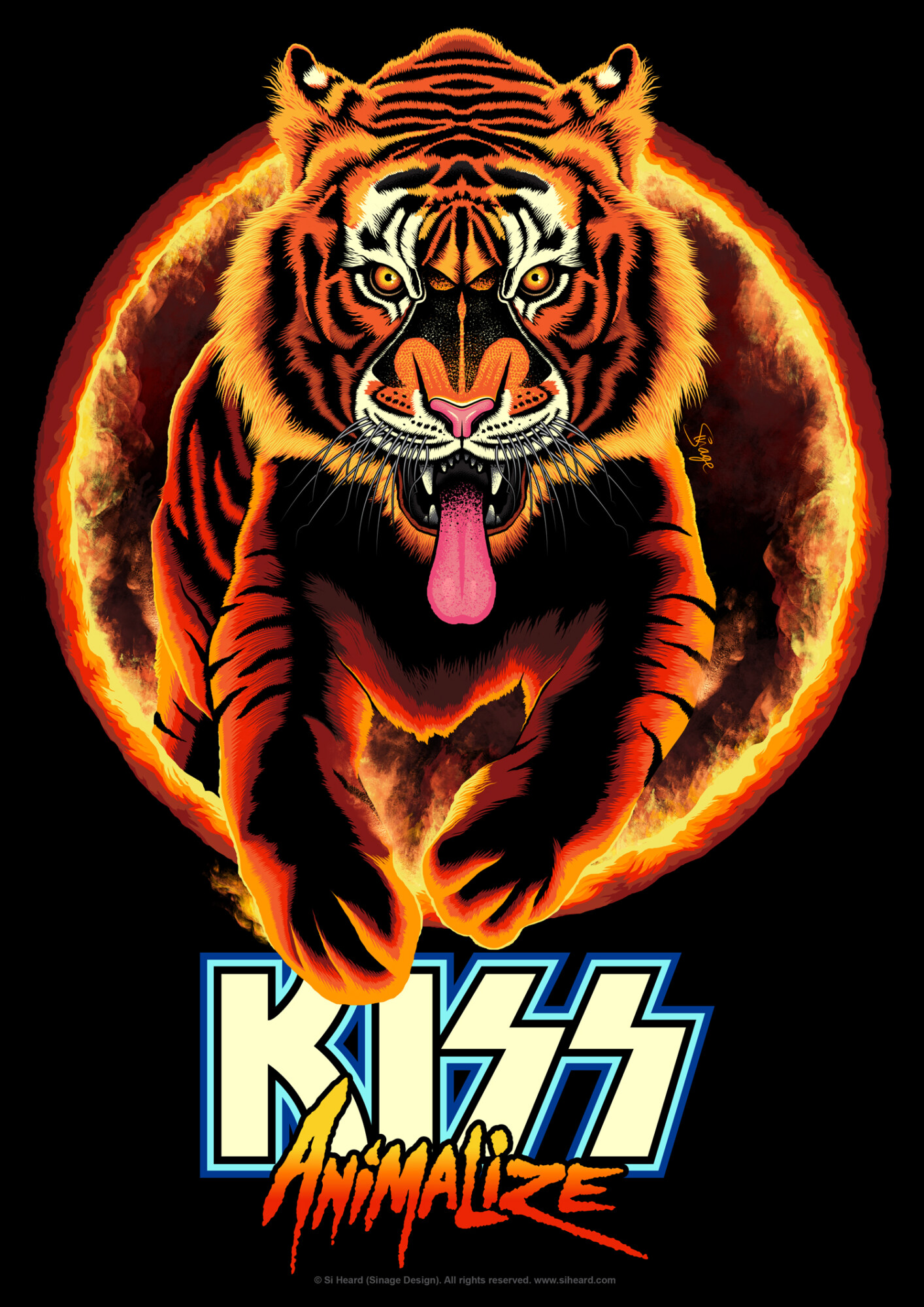KISS - Animalize | Poster By Si Heard