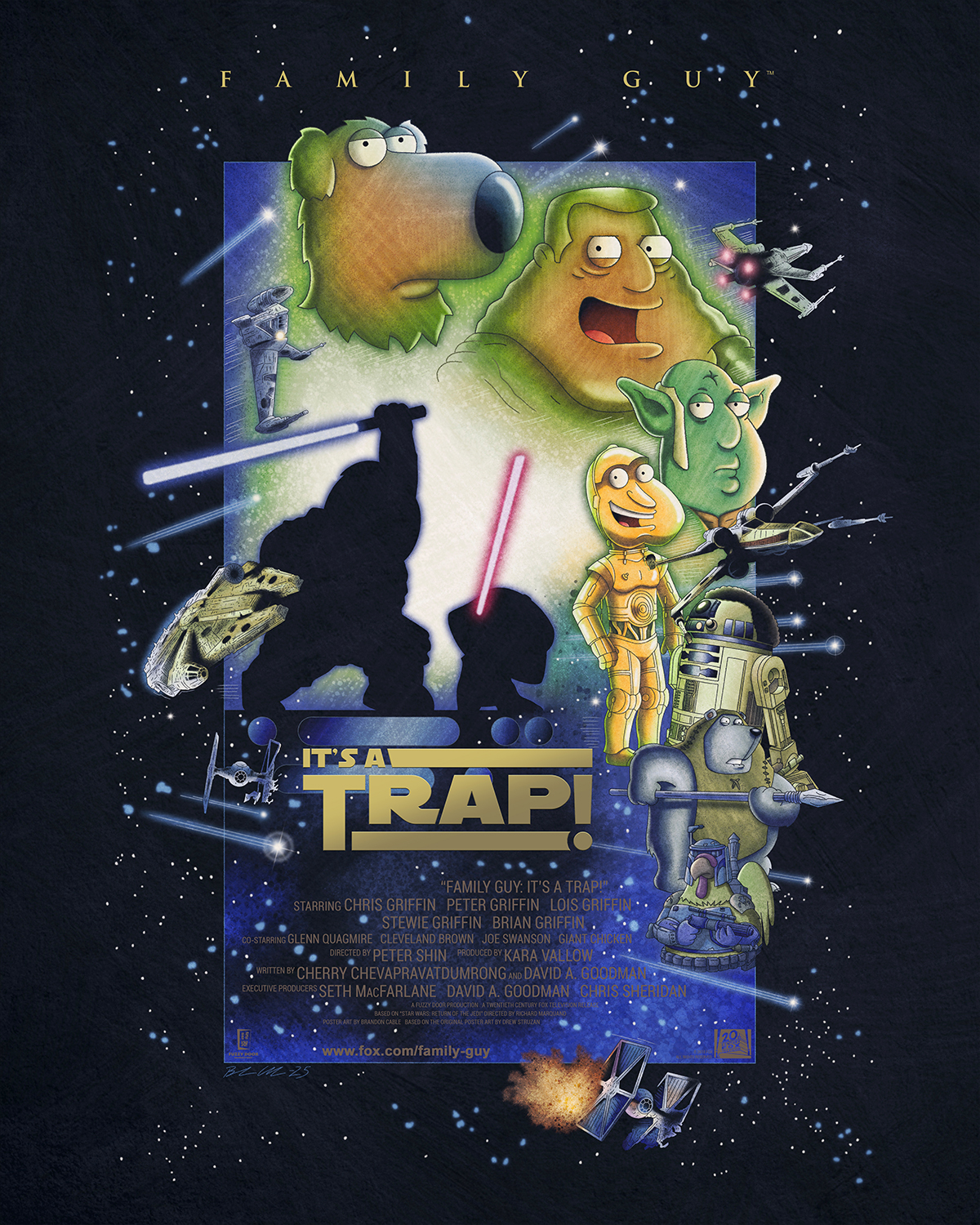Family Guy: It's A Trap! | Poster By Brandon Cable