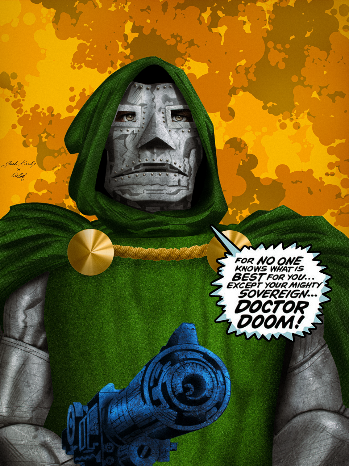 Jack Kirby’s Doctor Doom | Poster By Dave Crowley