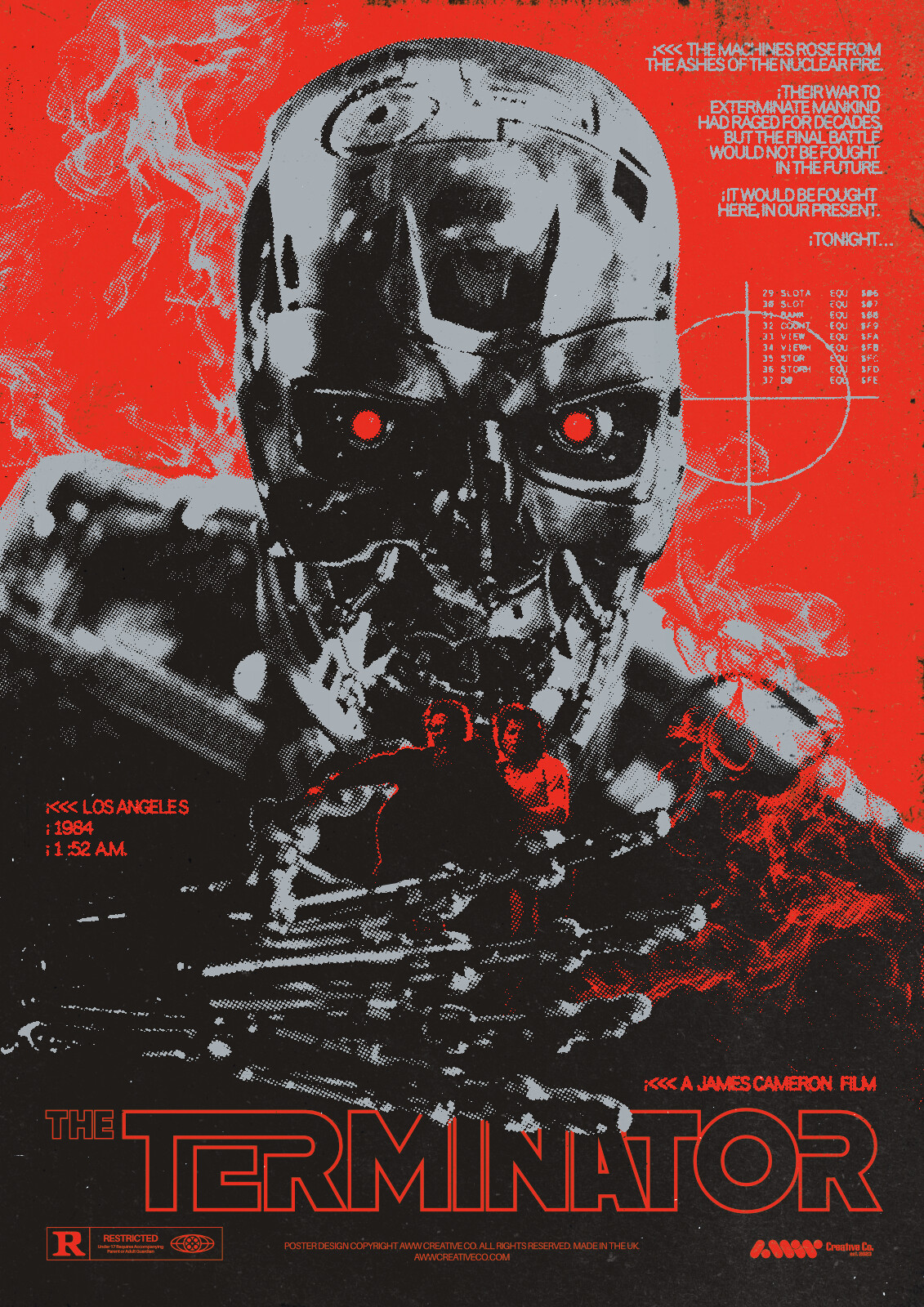 The Terminator (James Cameron, 1984) | Poster By Ash Weaver-Williams