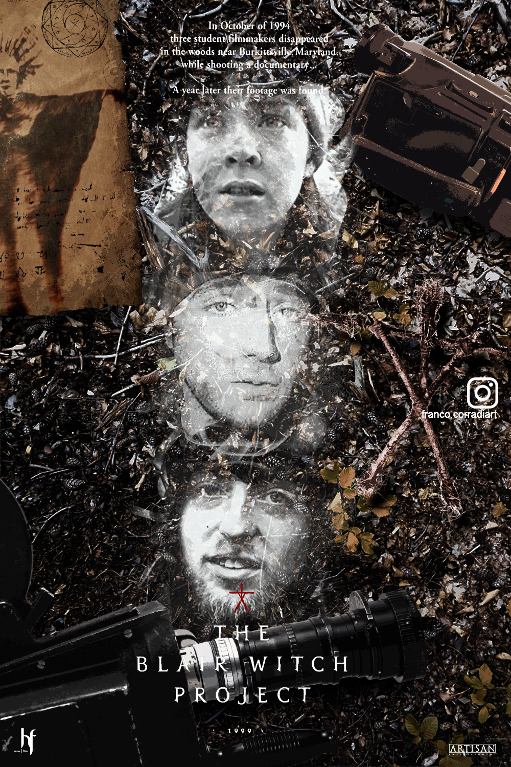 The Blair Witch Project 1999 | Poster By Franco Corradi