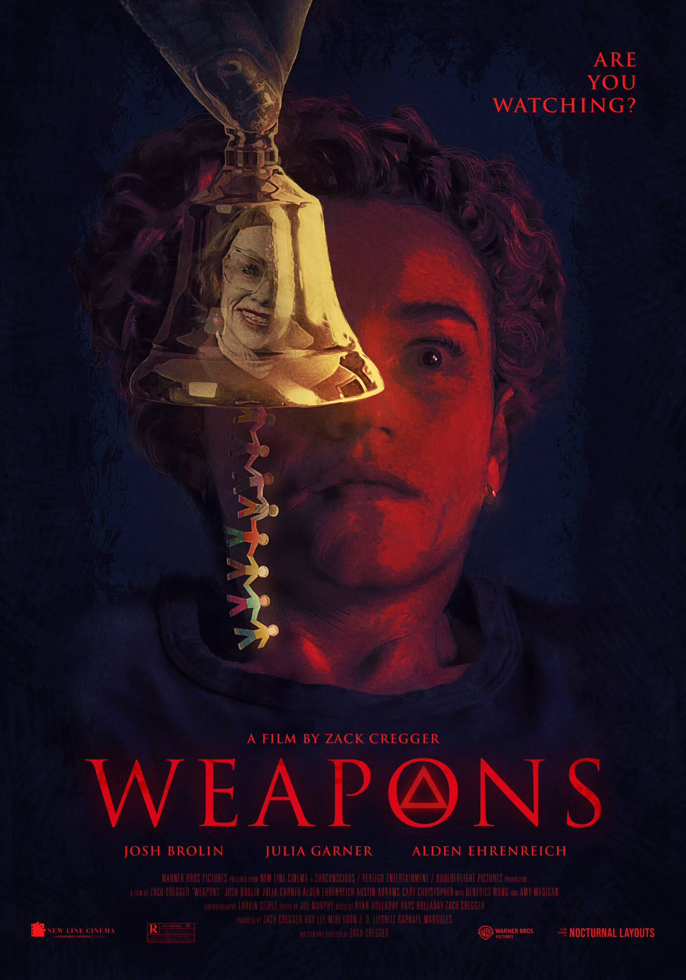 WEAPONS (2025) - Alternative Poster - RED | Poster By Alessandro Montalto