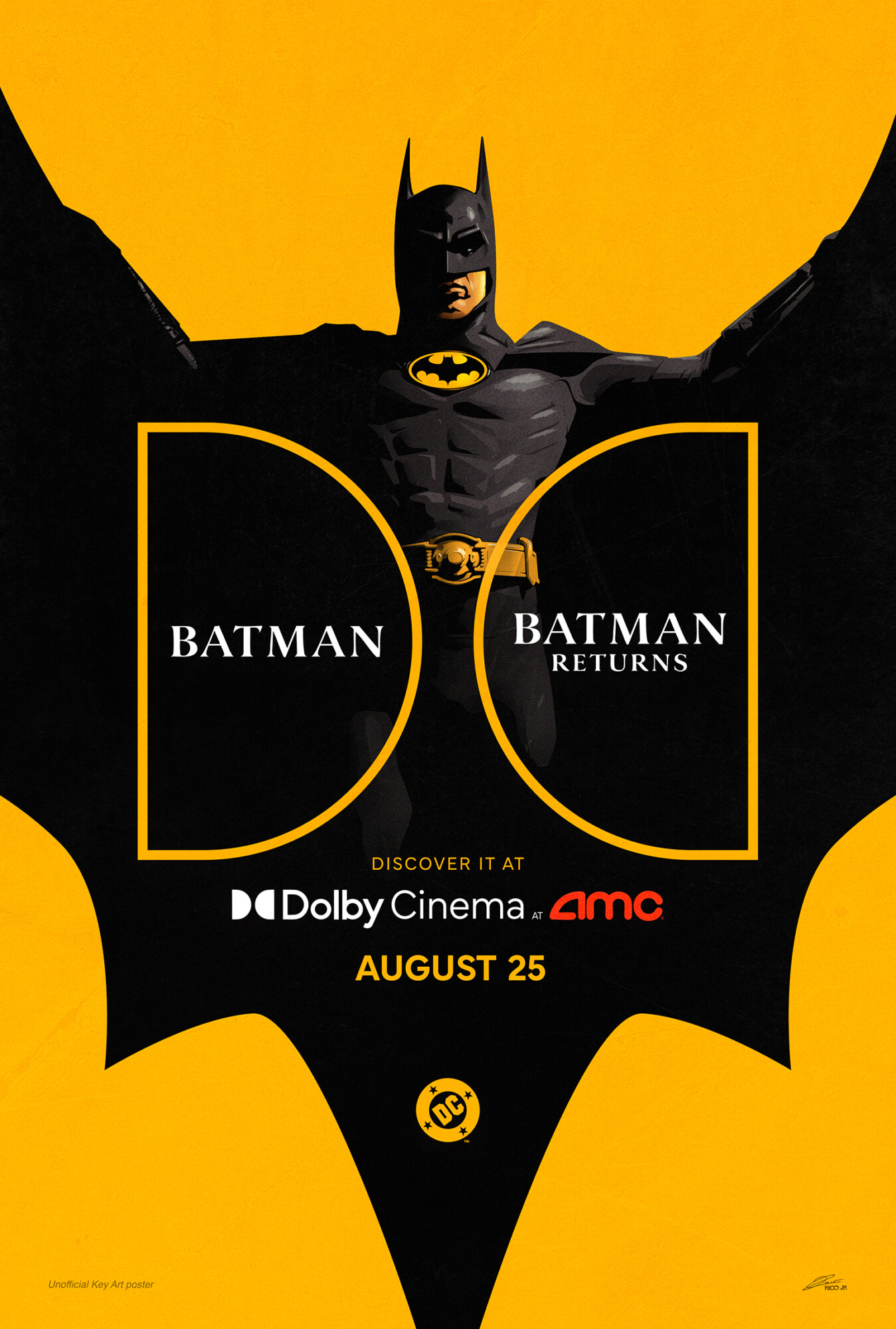 Tim Burton BATMAN Films (Dolby Editon) Poster Art | Poster By Rico Jr