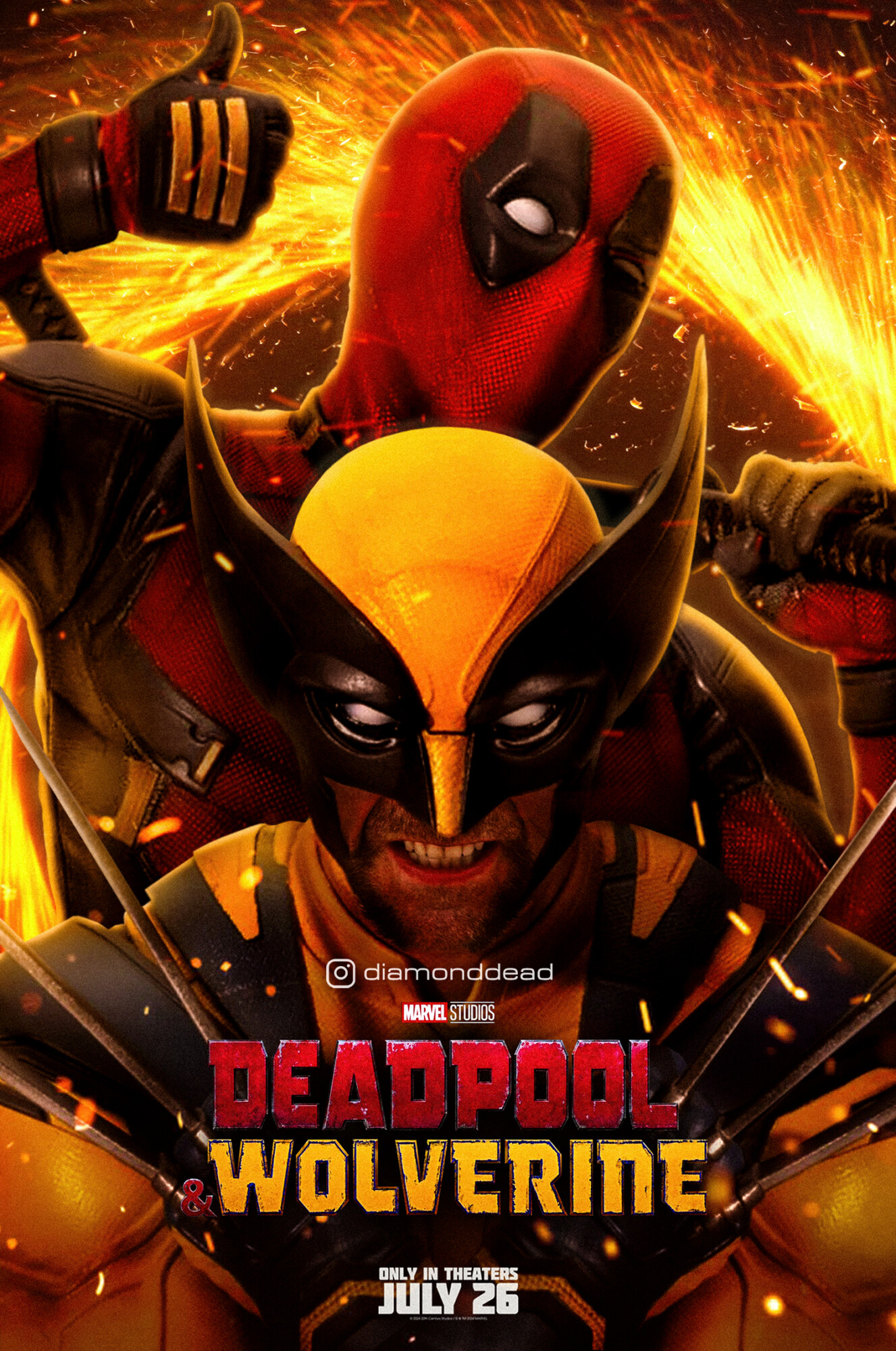 Deadpool & Wolverine - Alternative Movie Poster | Poster By Diamonddead