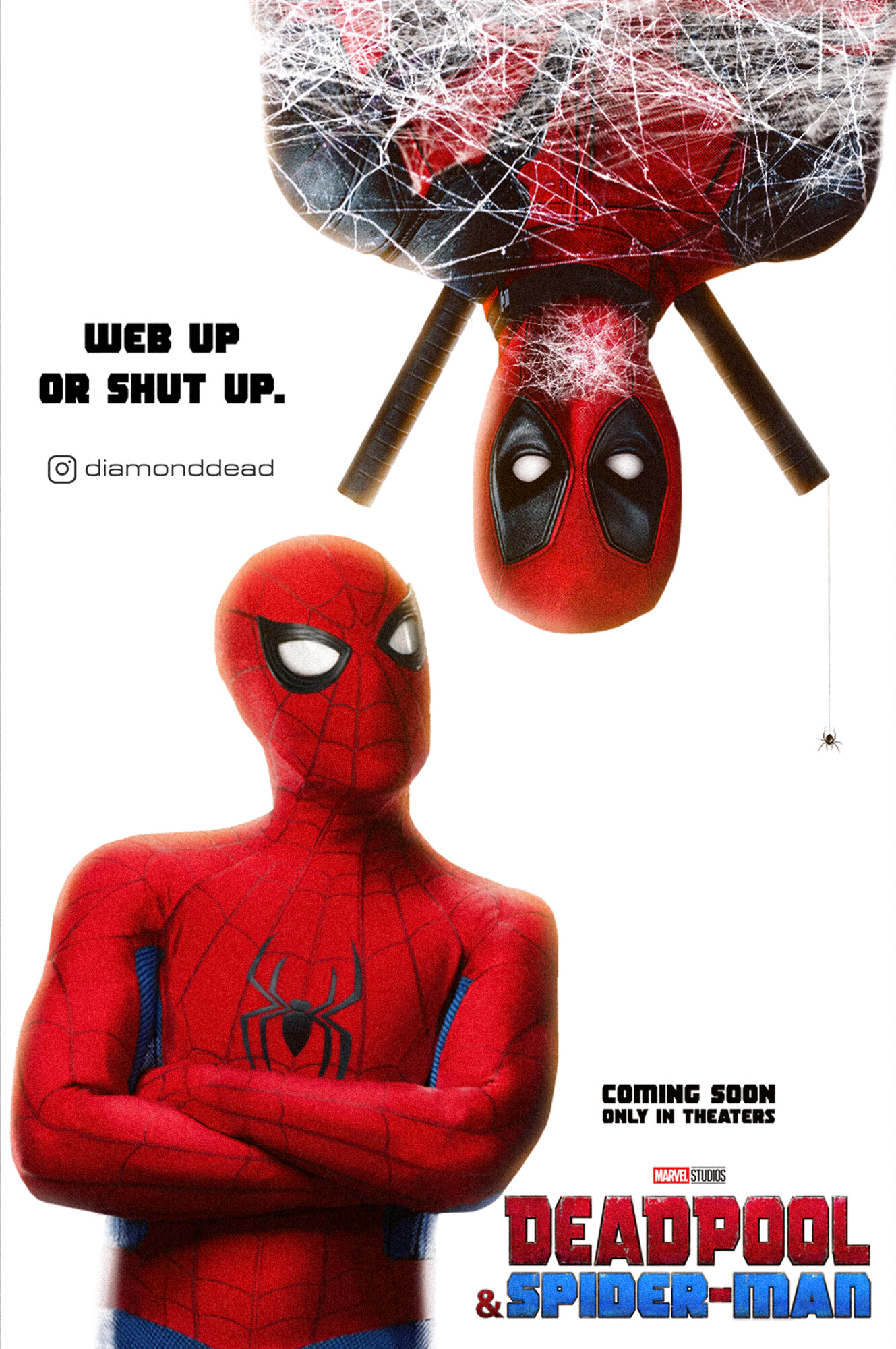 Deadpool & Spider-Man | Poster By Diamonddead