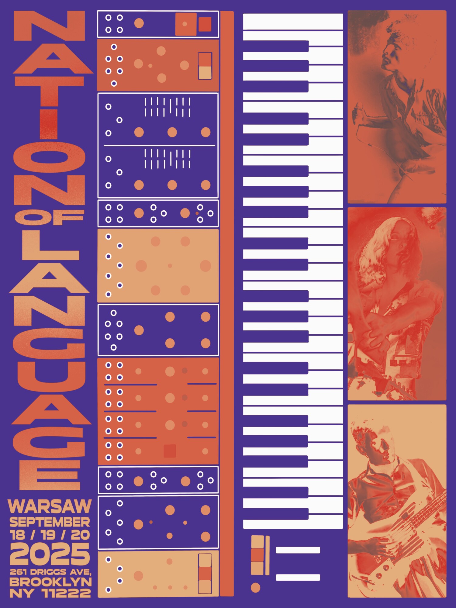 Nation Of Language Tour Poster (Warsaw Brooklyn 2025) | Poster By Chris ...