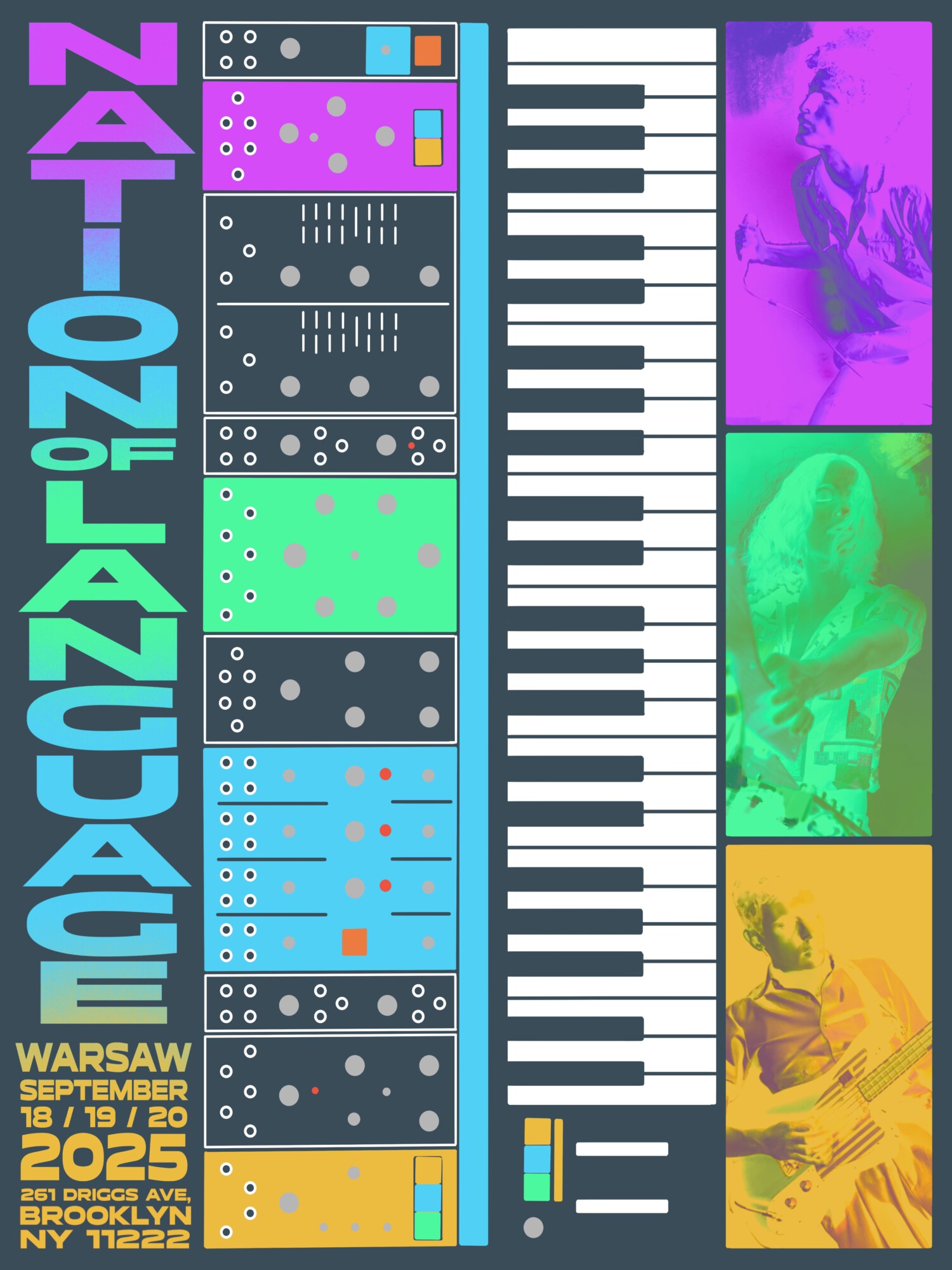 Nation Of Language Tour Poster (Warsaw Brooklyn 2025) | Poster By Chris ...