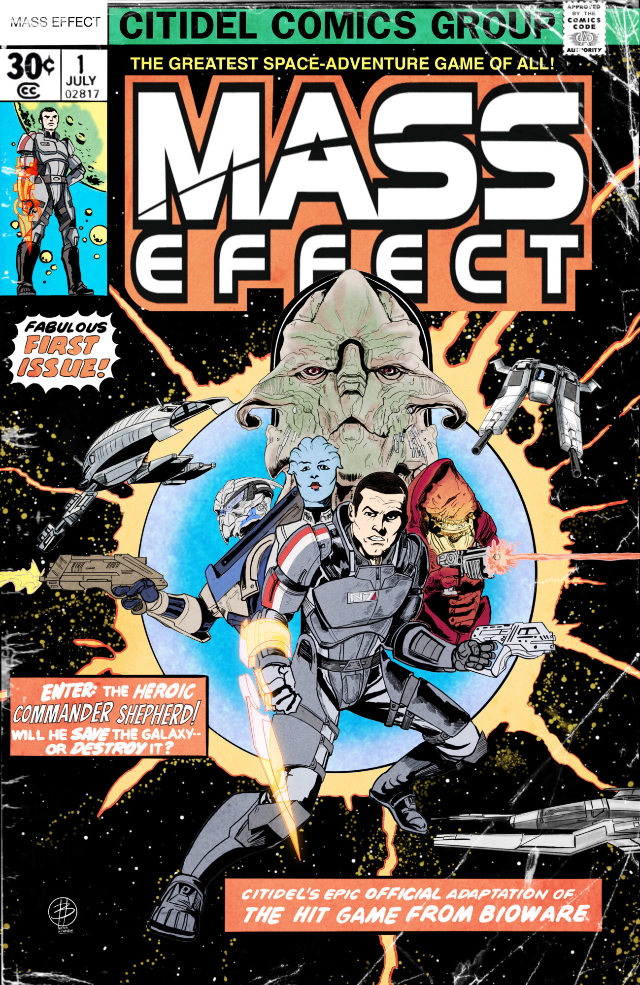 MASS EFFECT '77 NO.1 COVER | Poster By Bulent Hasan
