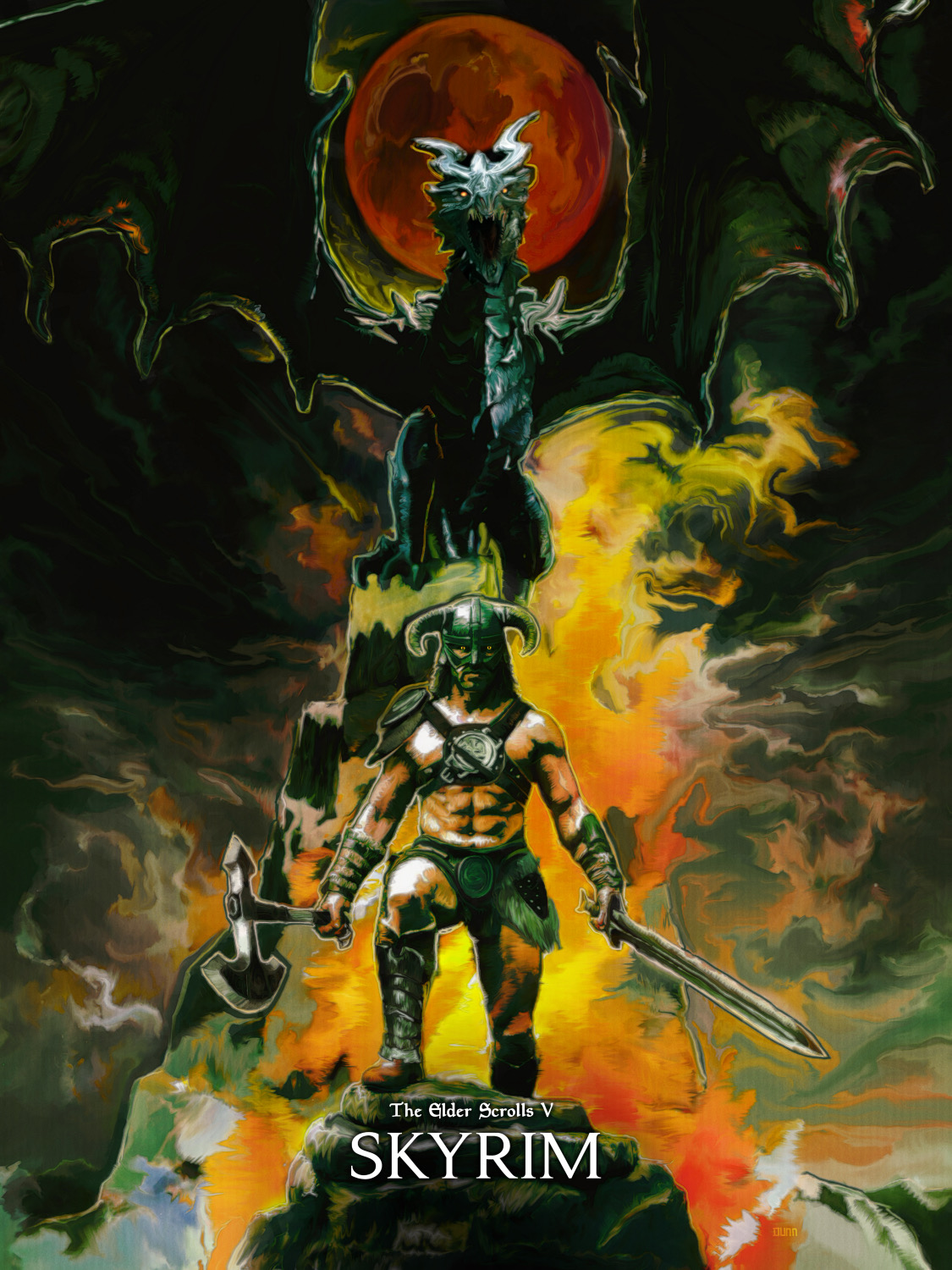 Skyrim | Poster By John Dunn